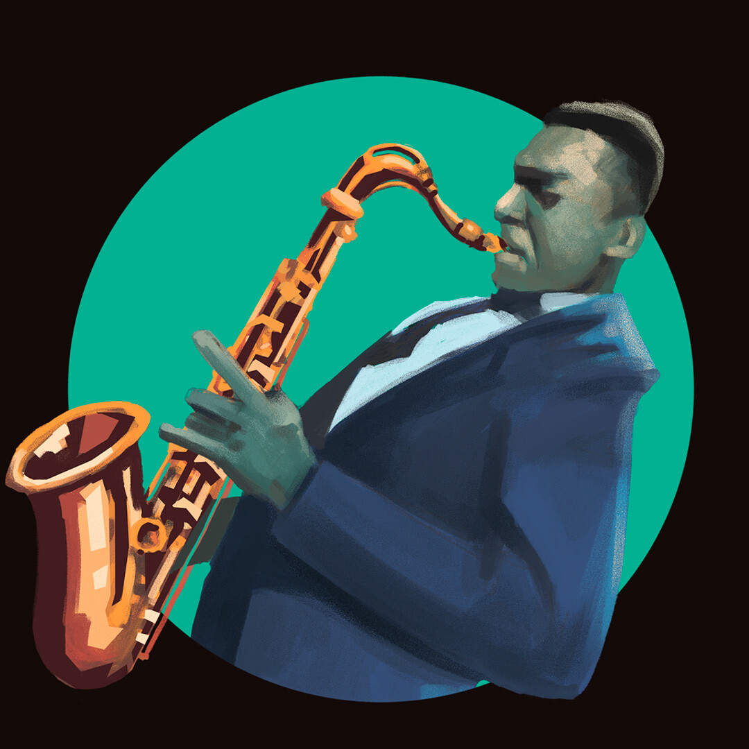 ArtStation - Jazz Heads pt.3 - John Coltrane