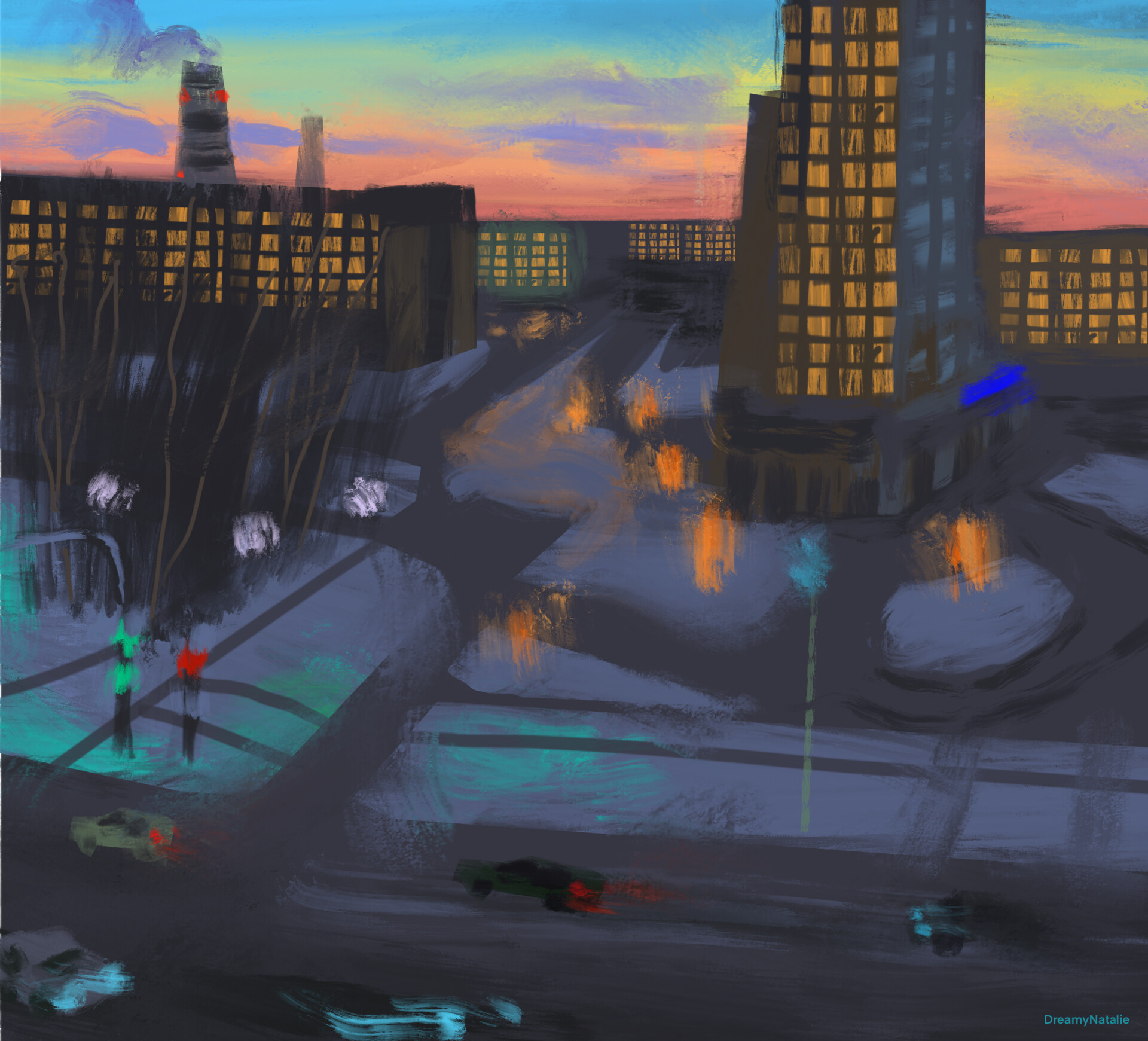 ArtStation - Evening and gradient sky