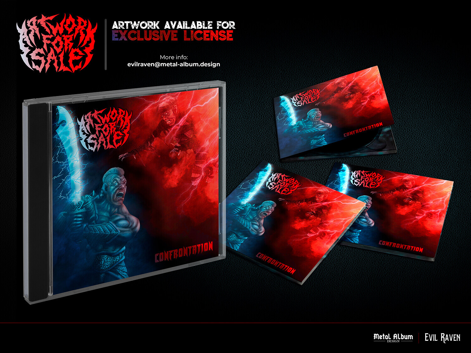 Evil Raven - Confrontation [Metal Album Art for Sale]