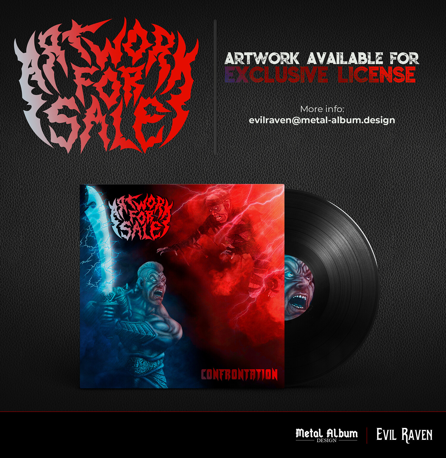 Evil Raven - Confrontation [Metal Album Art for Sale]