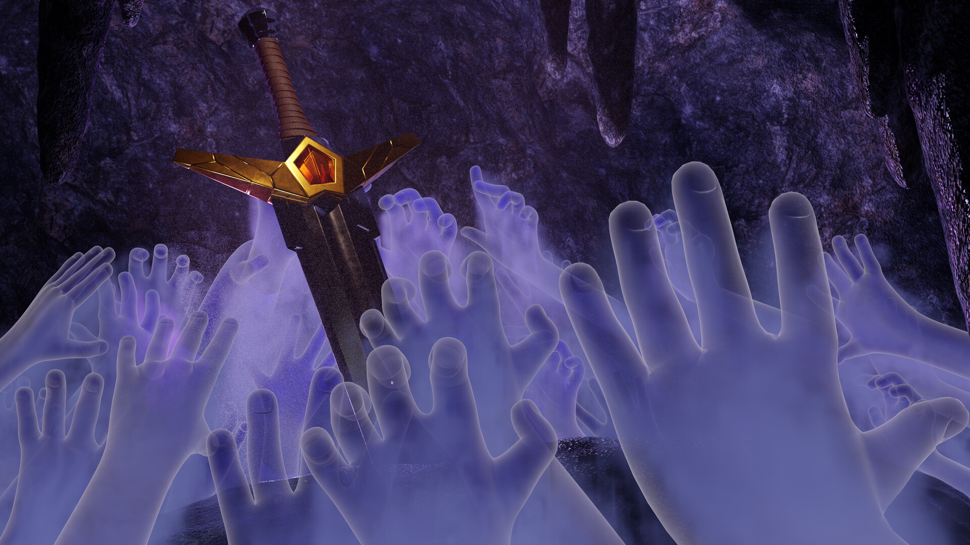 ArtStation - sword cave