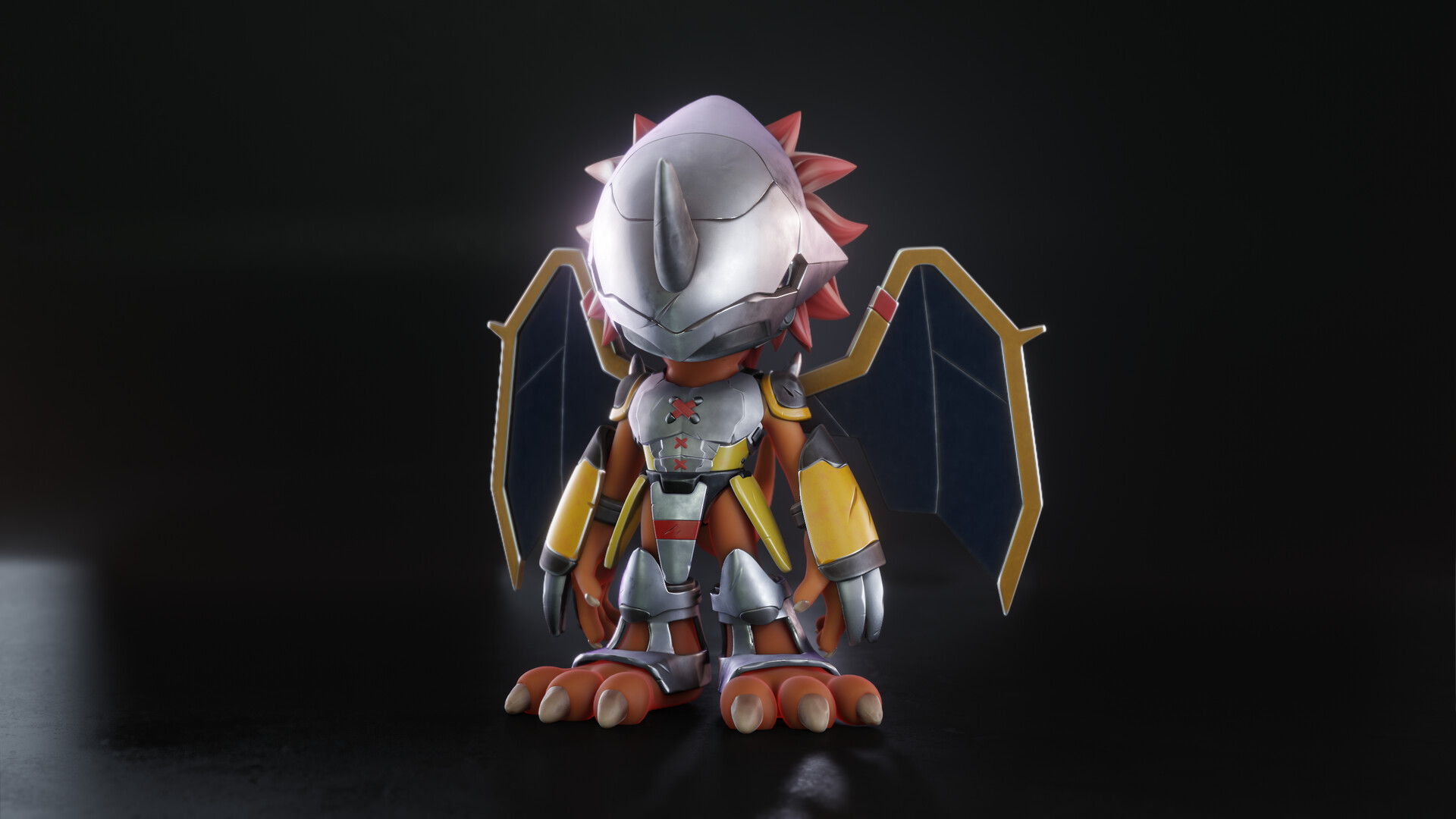 ArtStation - Wargreymon X Mega Charizard