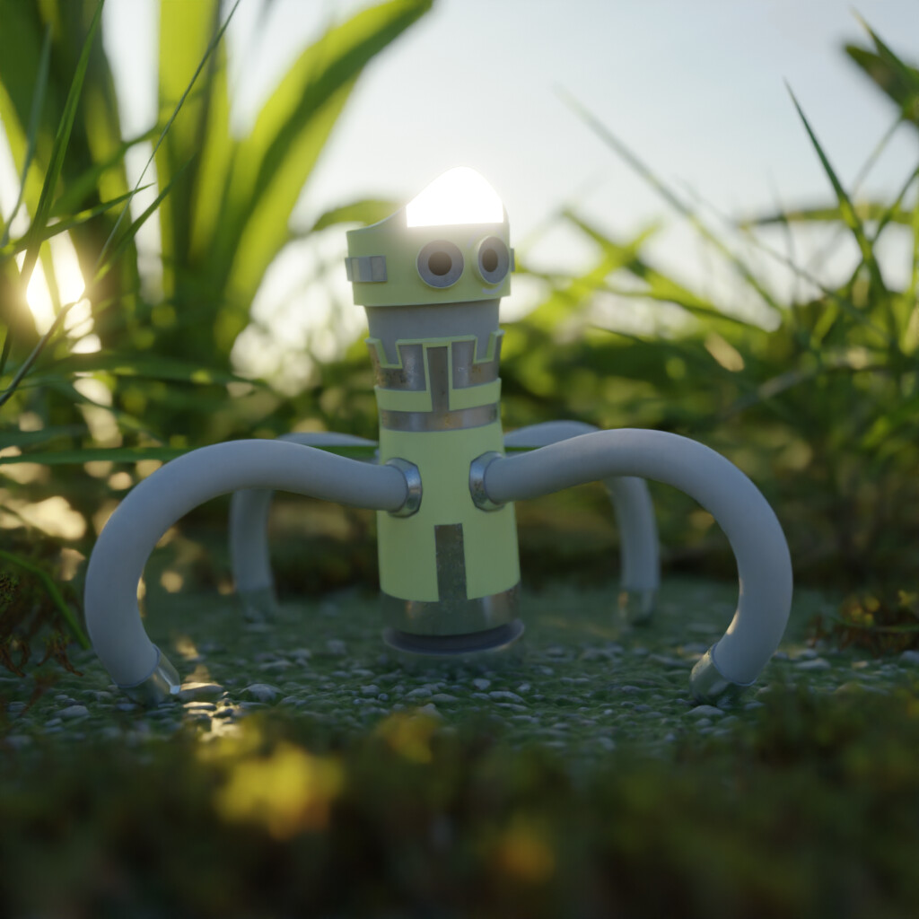 ArtStation - cylindrical robot