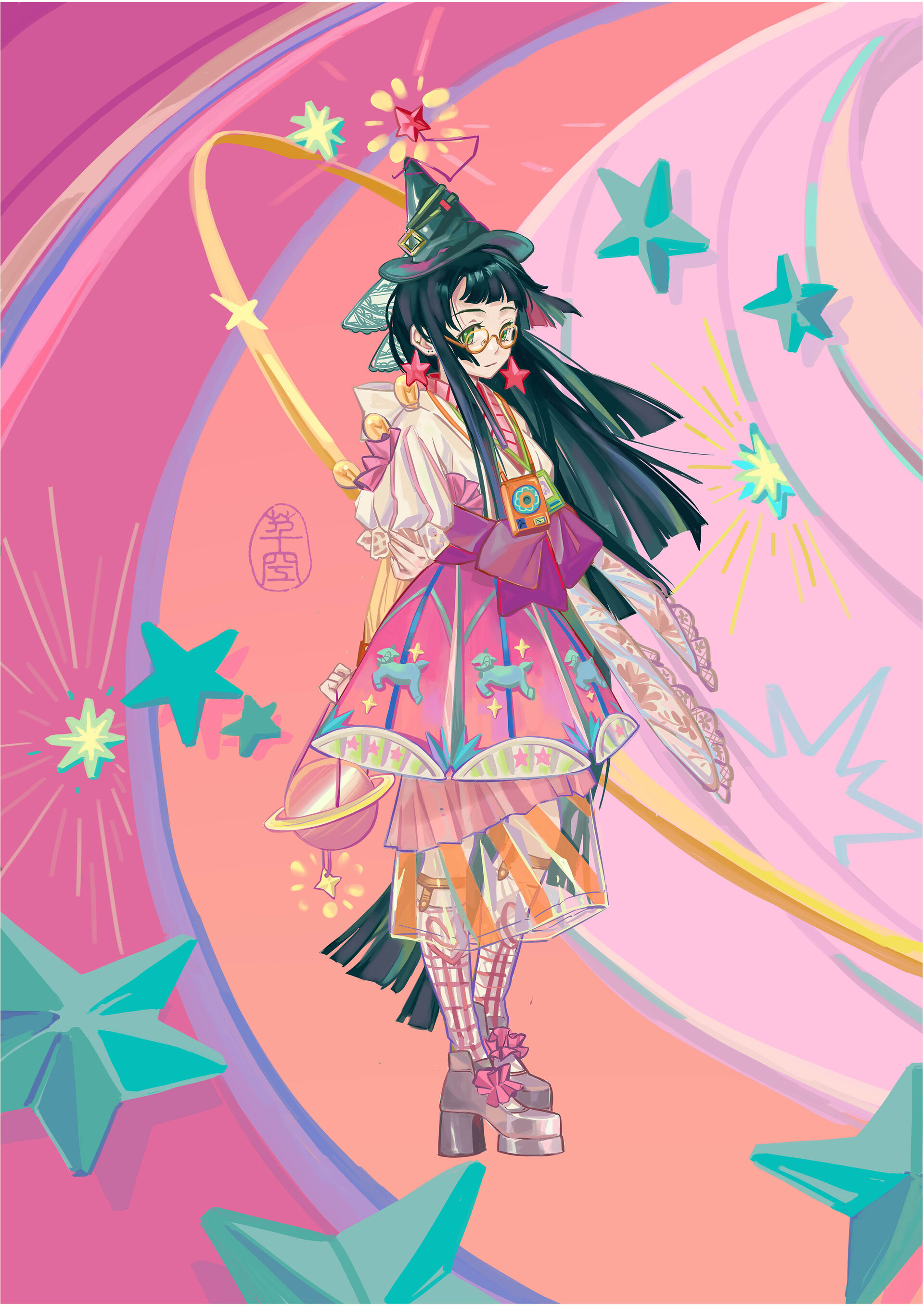 ArtStation - fantasy witch #3 star trail