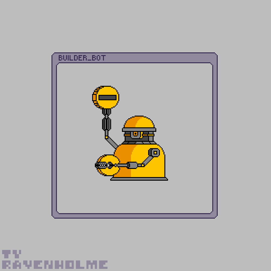 ArtStation - Pixel Art - Builder_Bot Ver 2.0