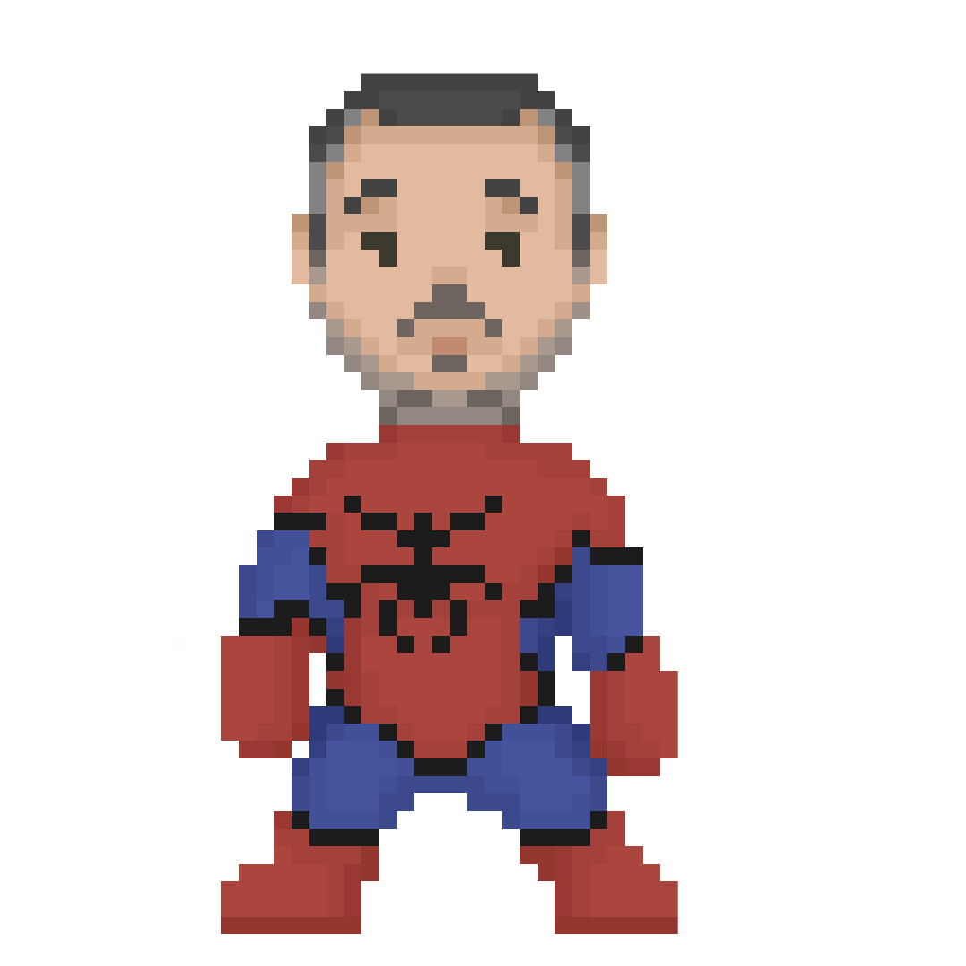 Pixel Art Minecraft Superman