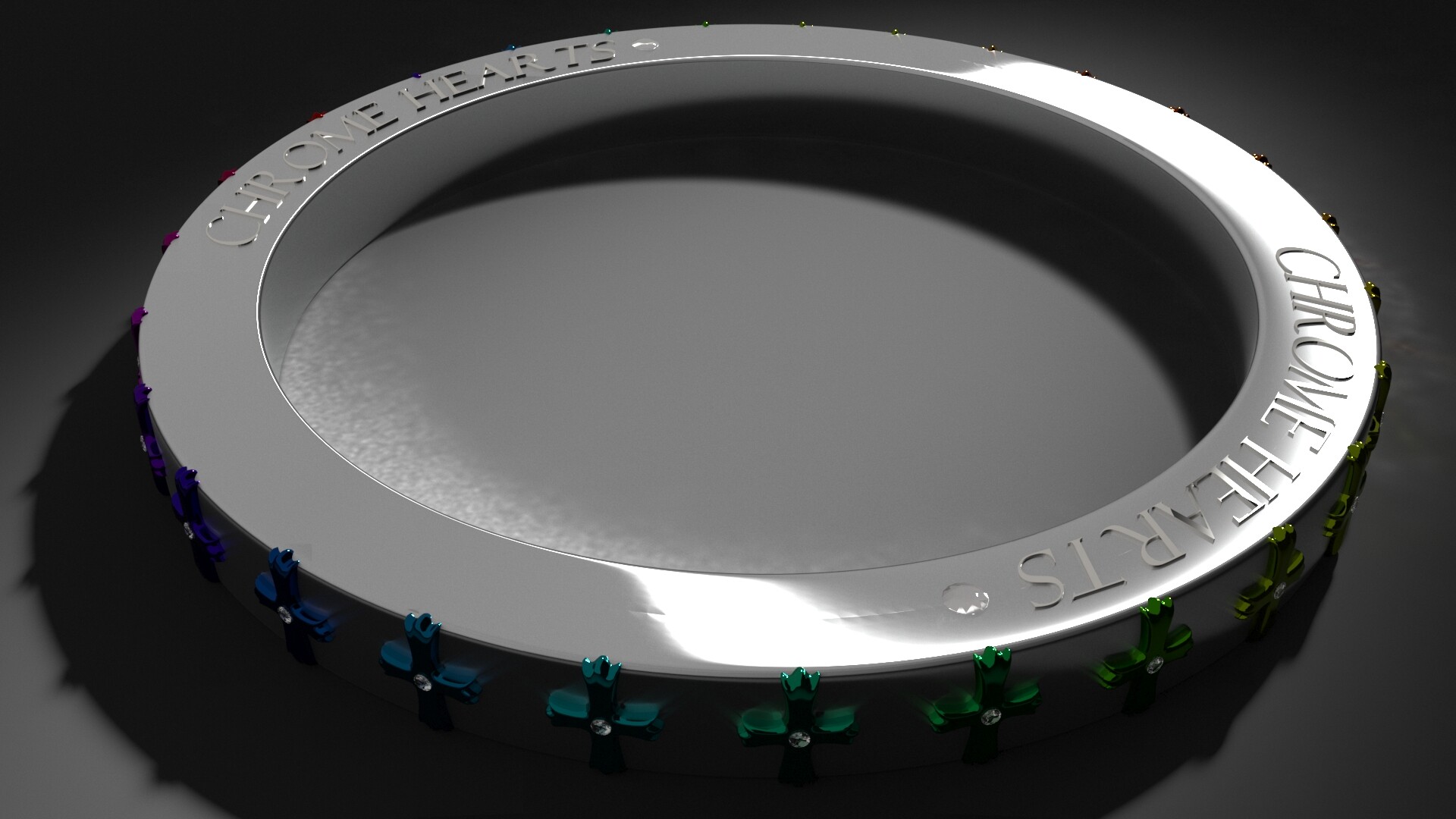ArtStation - Chrome Hearts ring