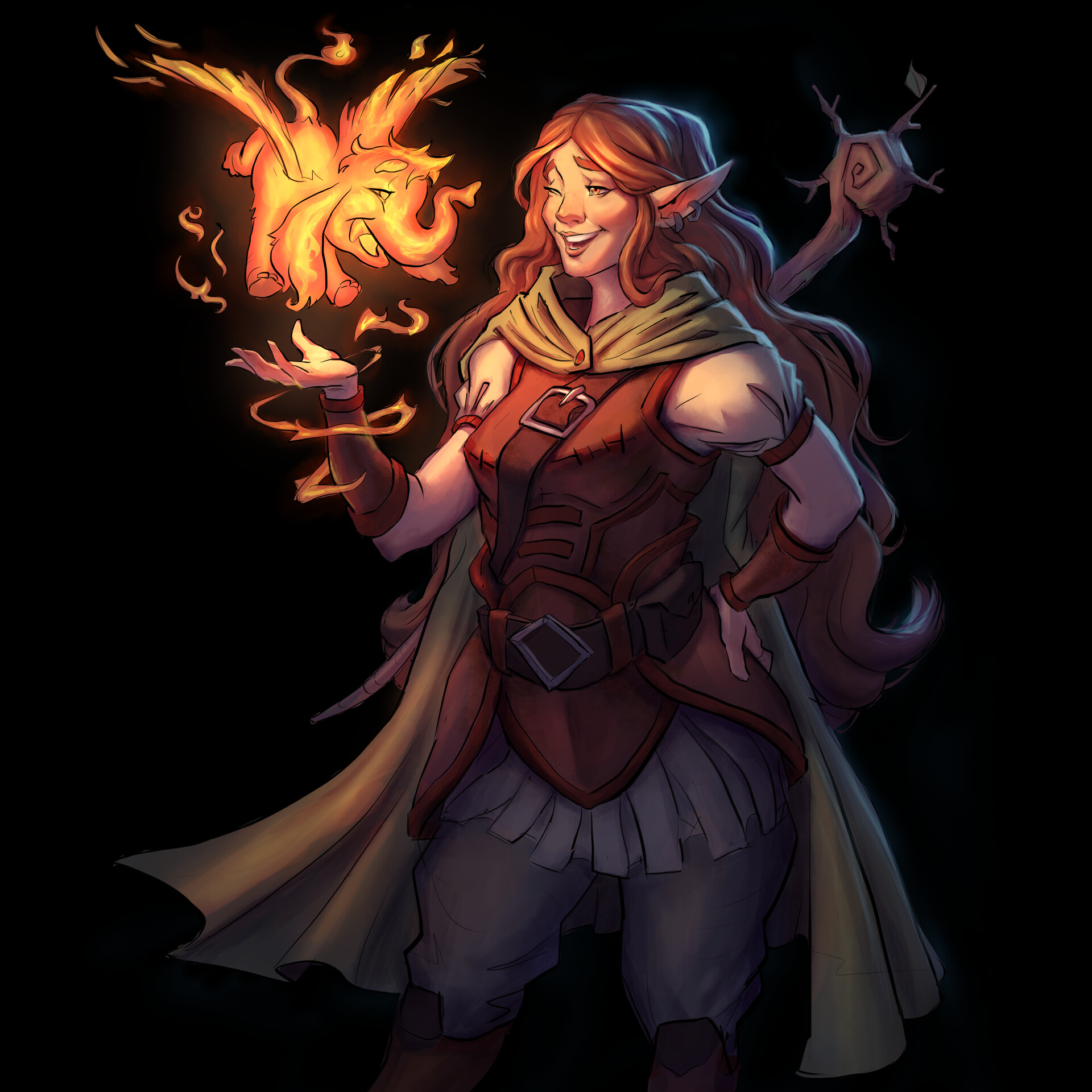 ArtStation - Rhosa - The Solar descendent Aasimar