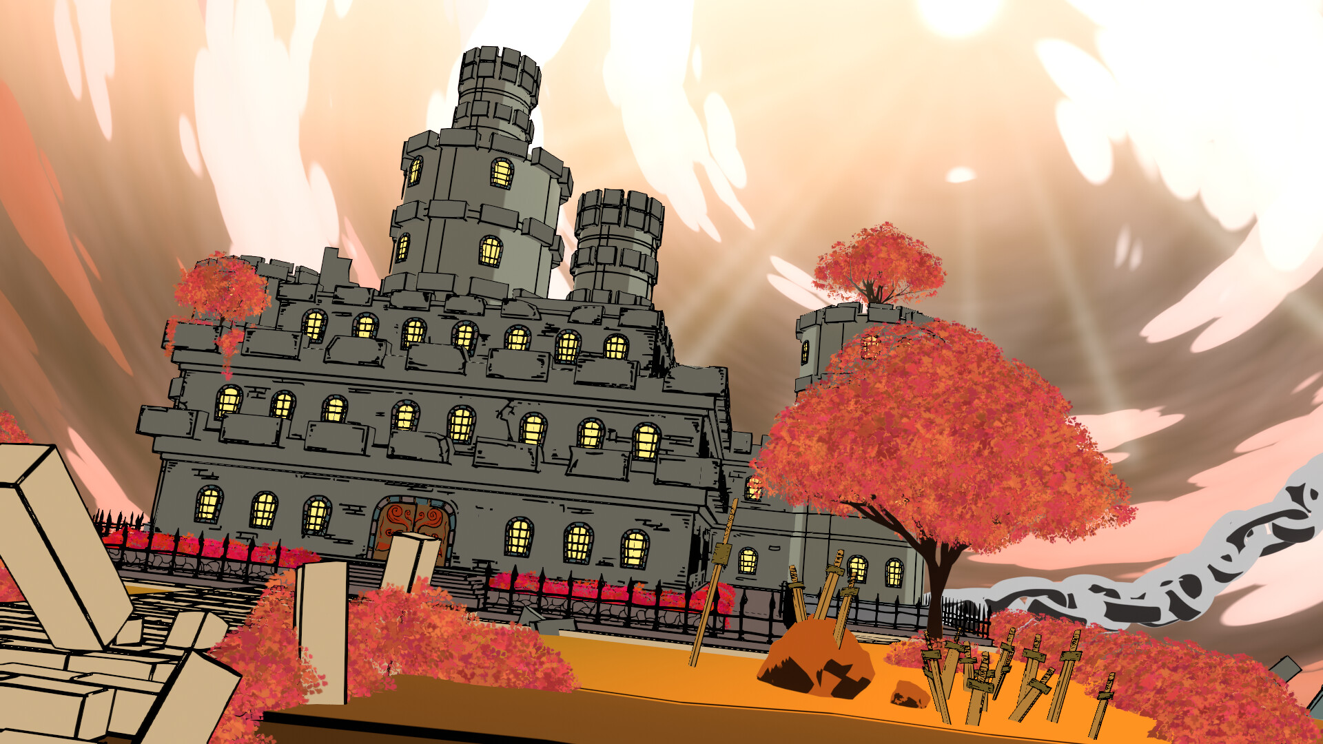 LUIS ALATORRE - Grease pencil castle