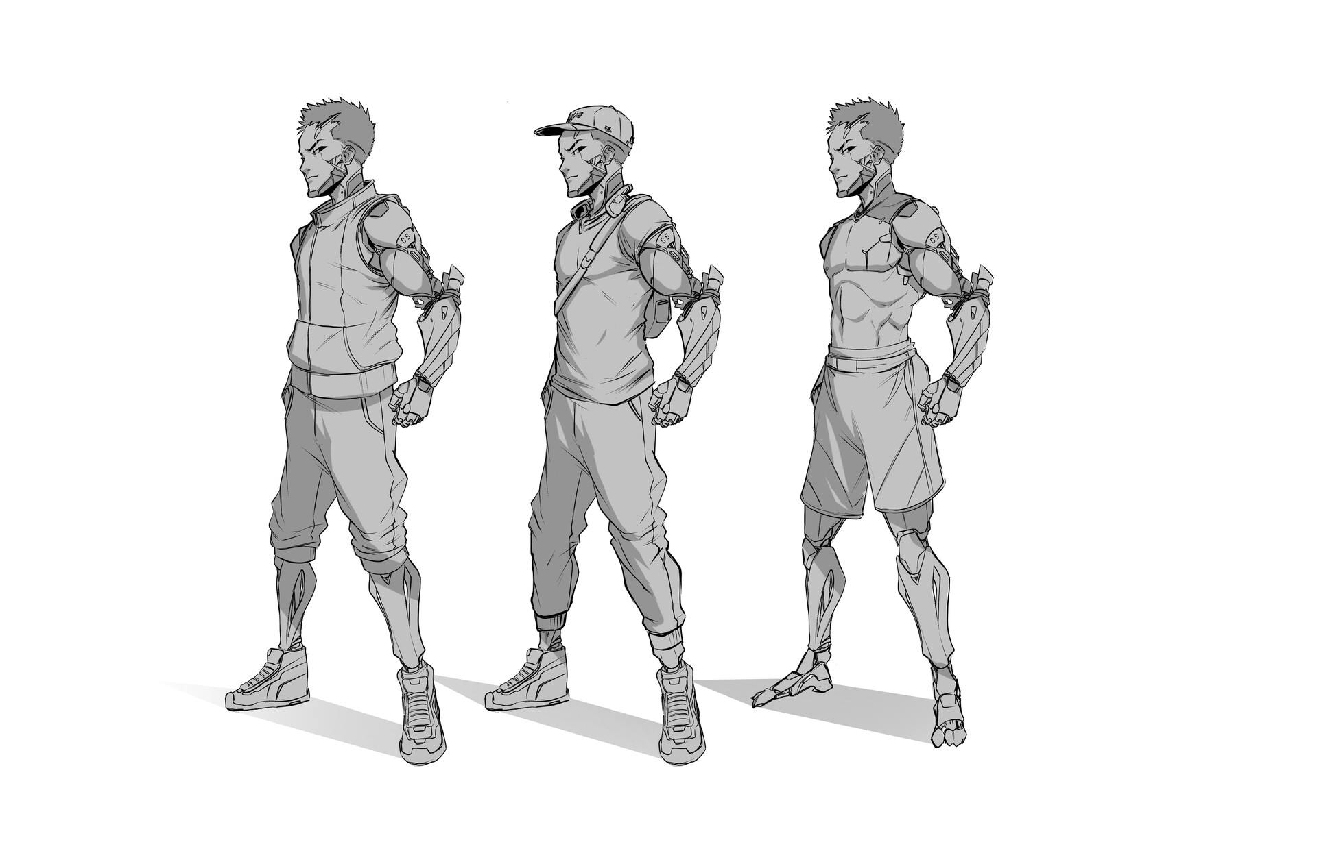 ArtStation - Cyber fighter OC