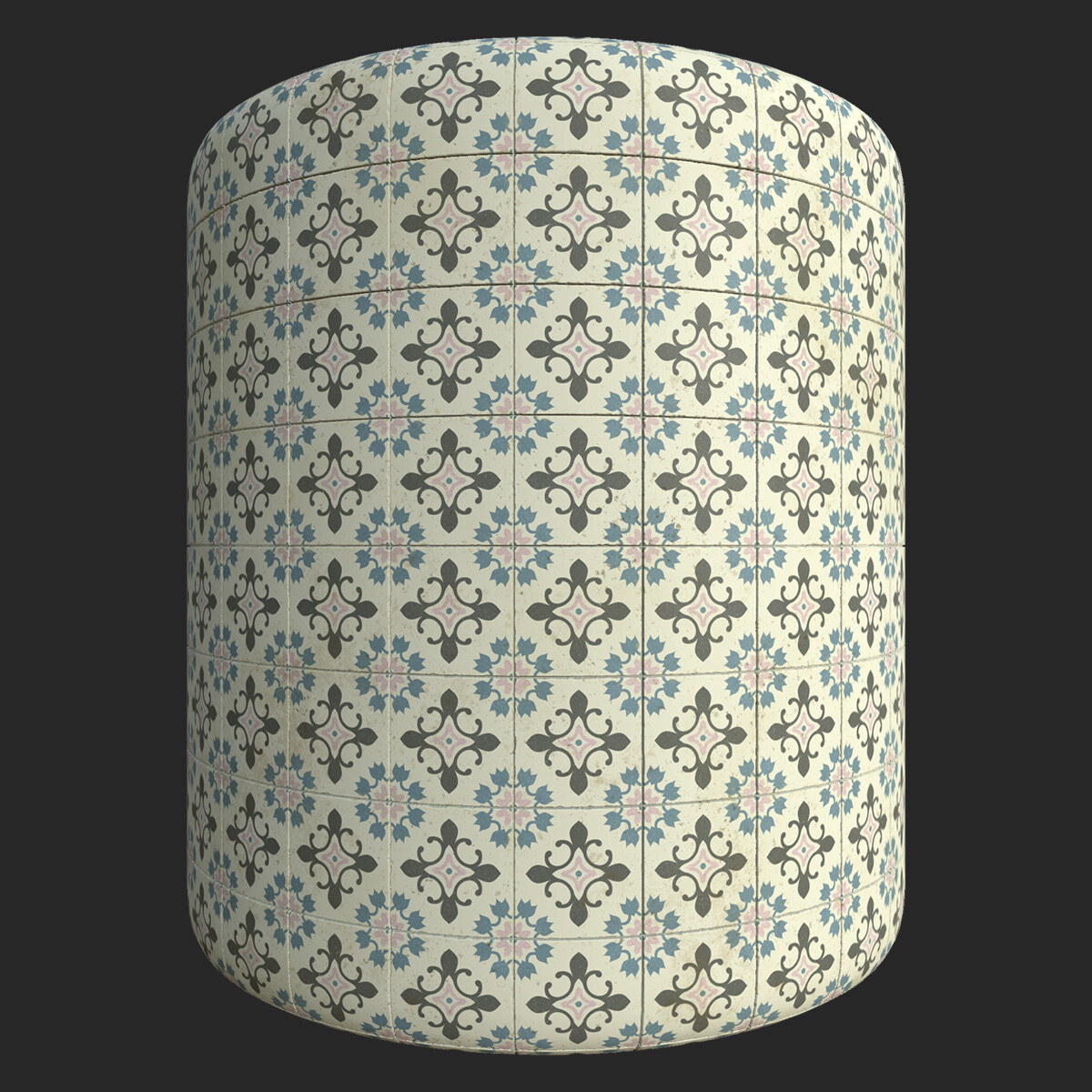 TextureCan - Free PBR Texture: Victorian Pattern Tiles