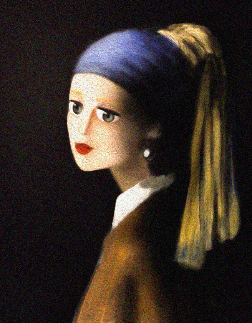 ArtStation - Girl with a Pearl Earring 💙