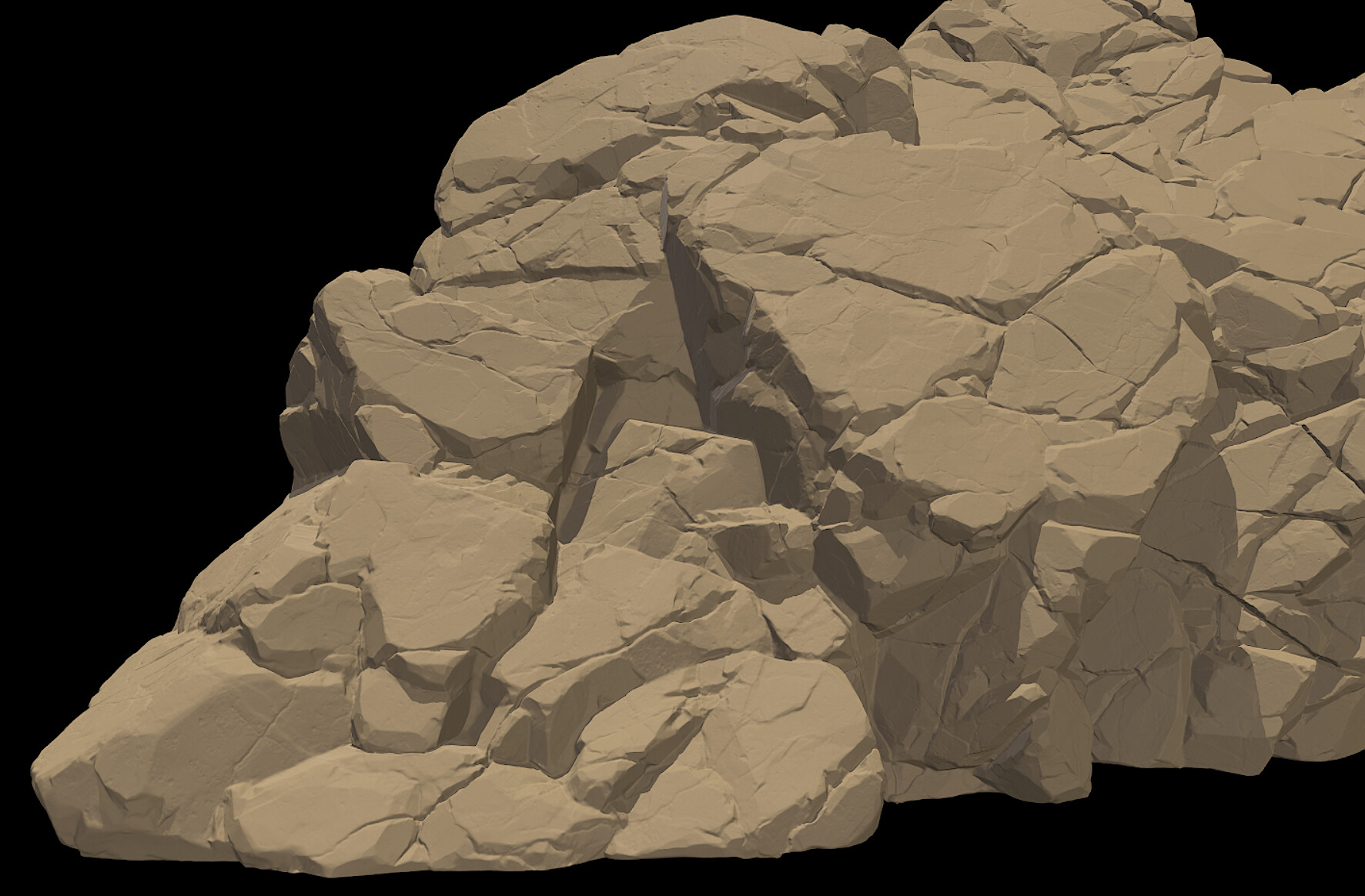 how to draw realistic rocks