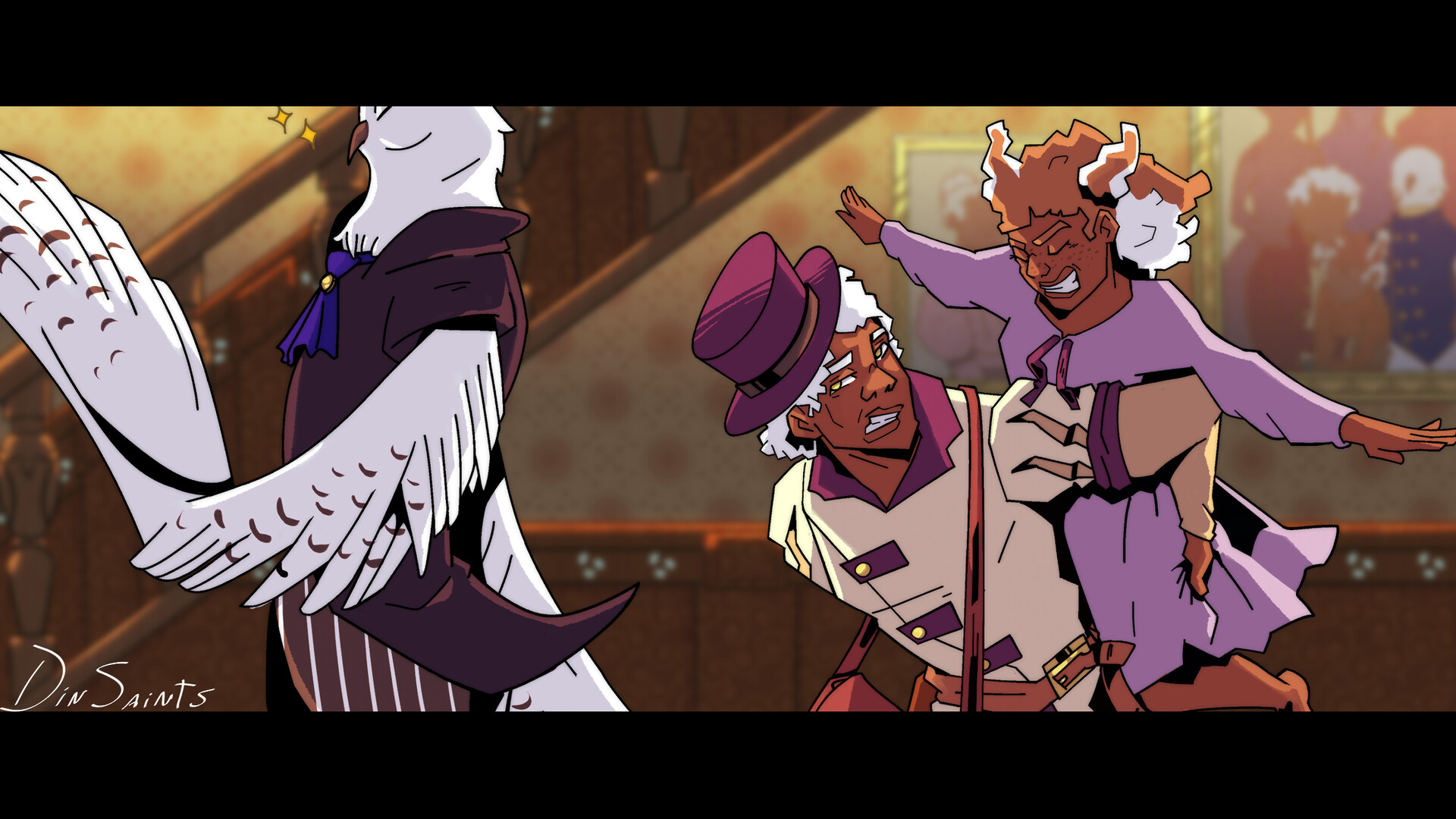 ArtStation - The three owls of House Magaster.