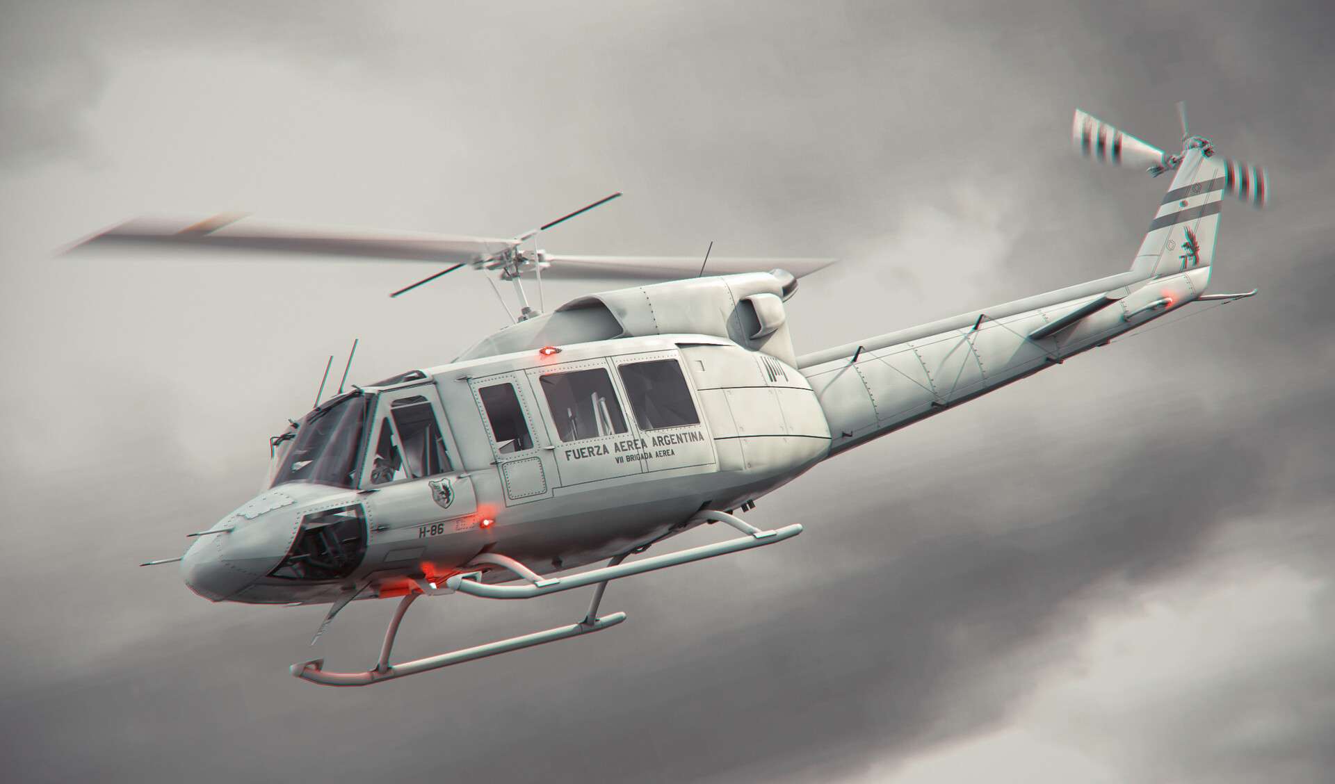 ArtStation - Bell 212 Fuerza Aérea Argentina