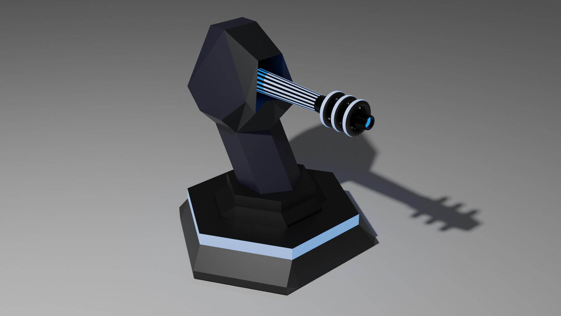 ArtStation - Low Poly Laser Turret