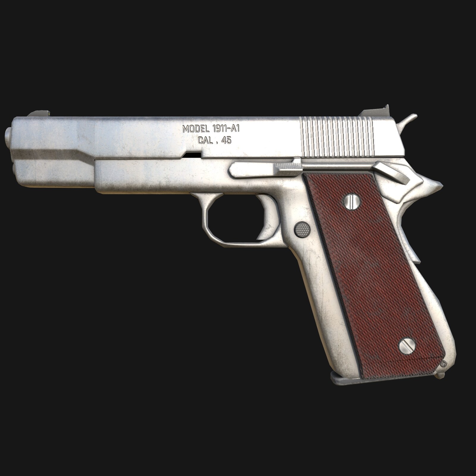 Justin Coffee - M1911 Pistol (Video Game Asset)