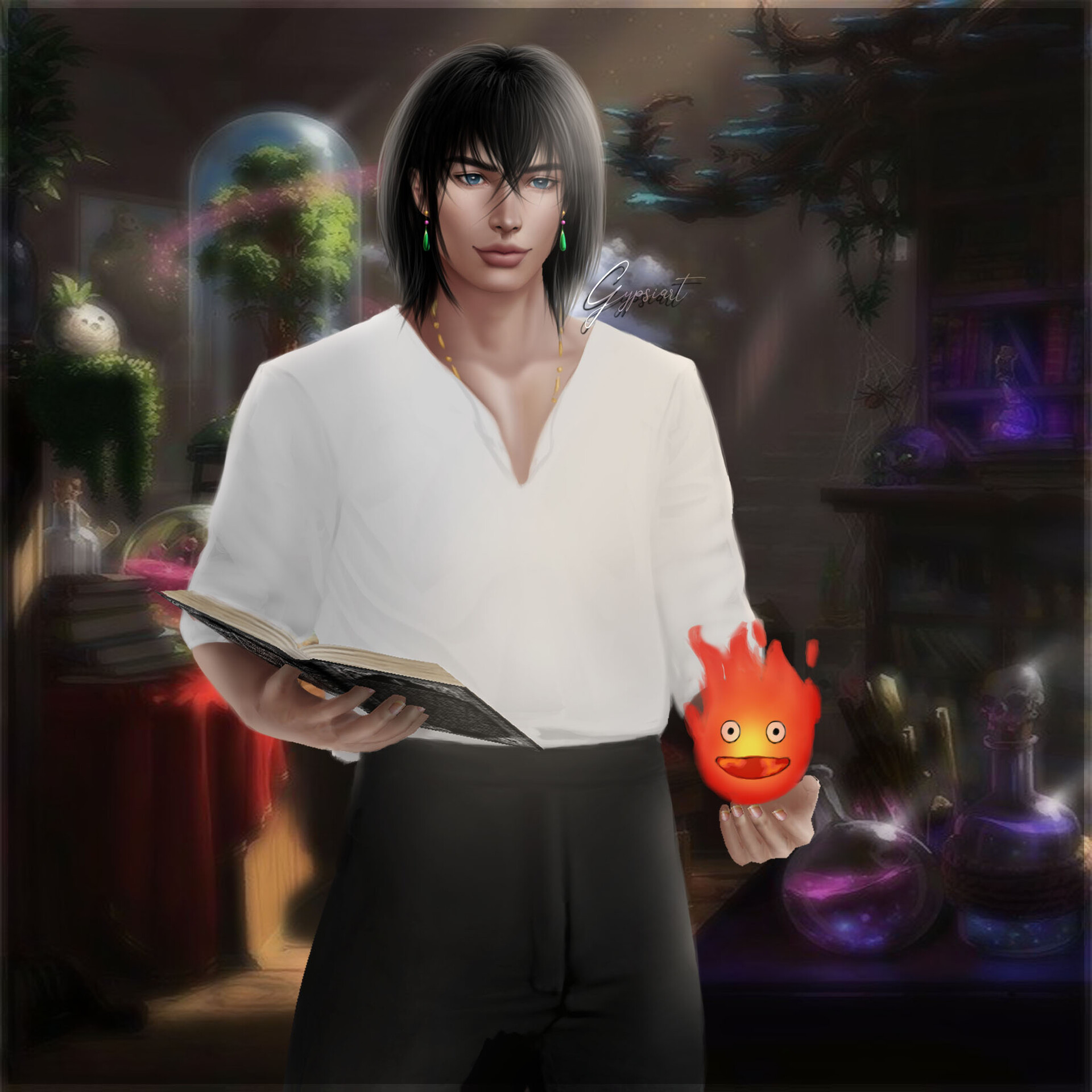 Howl With Black Hair