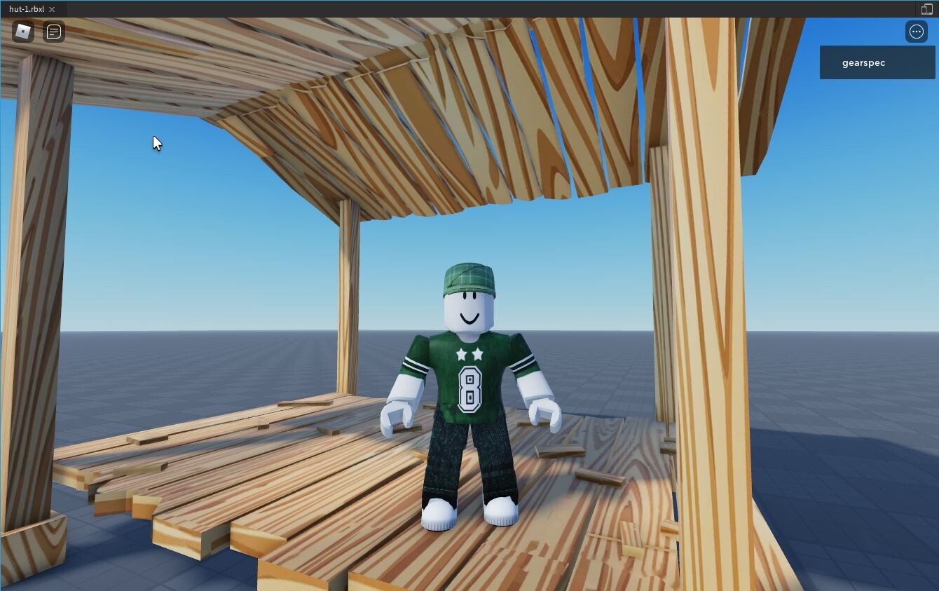 ArtStation - Wooden Shed or Hut (Open Type) (Roblox)