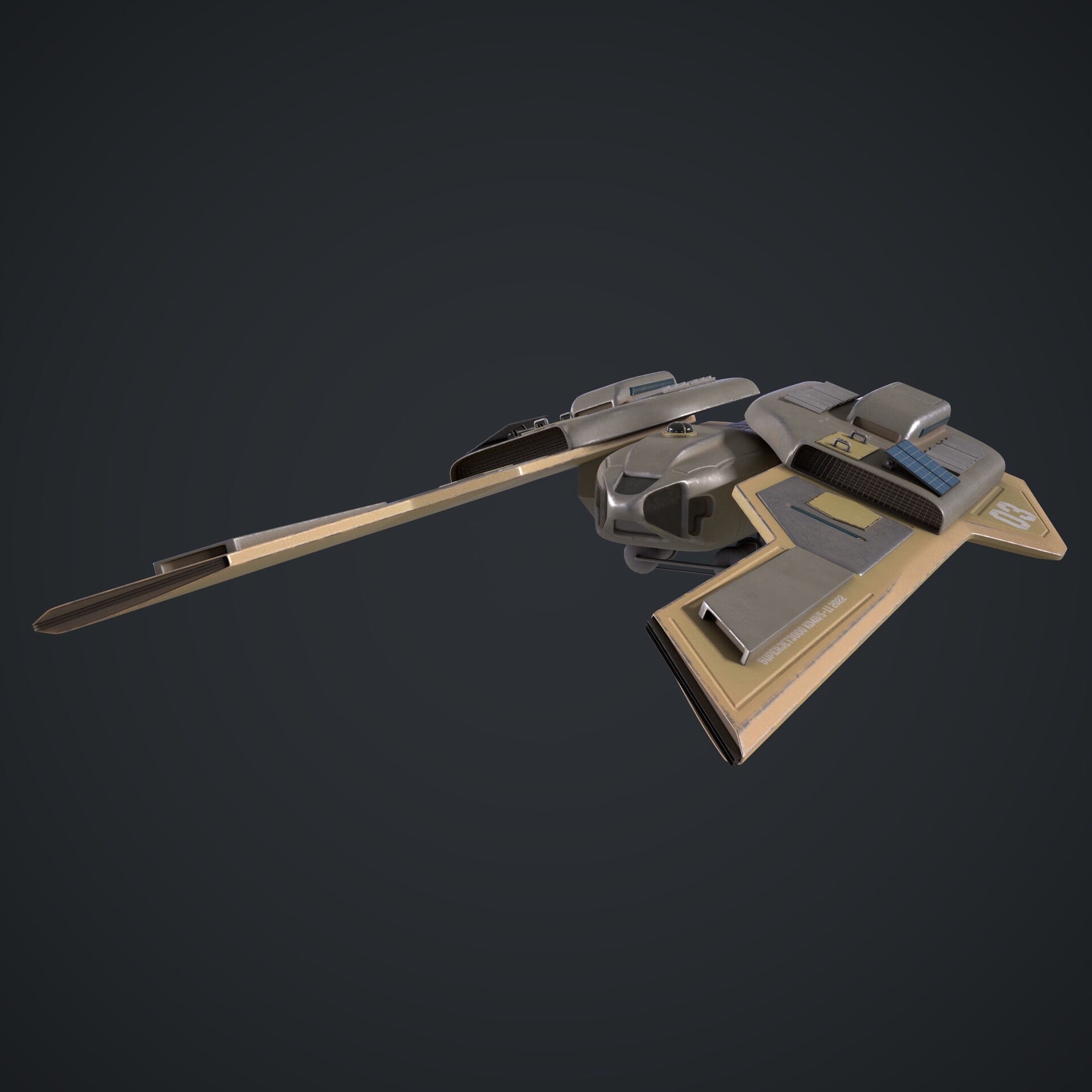 ArtStation - Spaceship 3d model