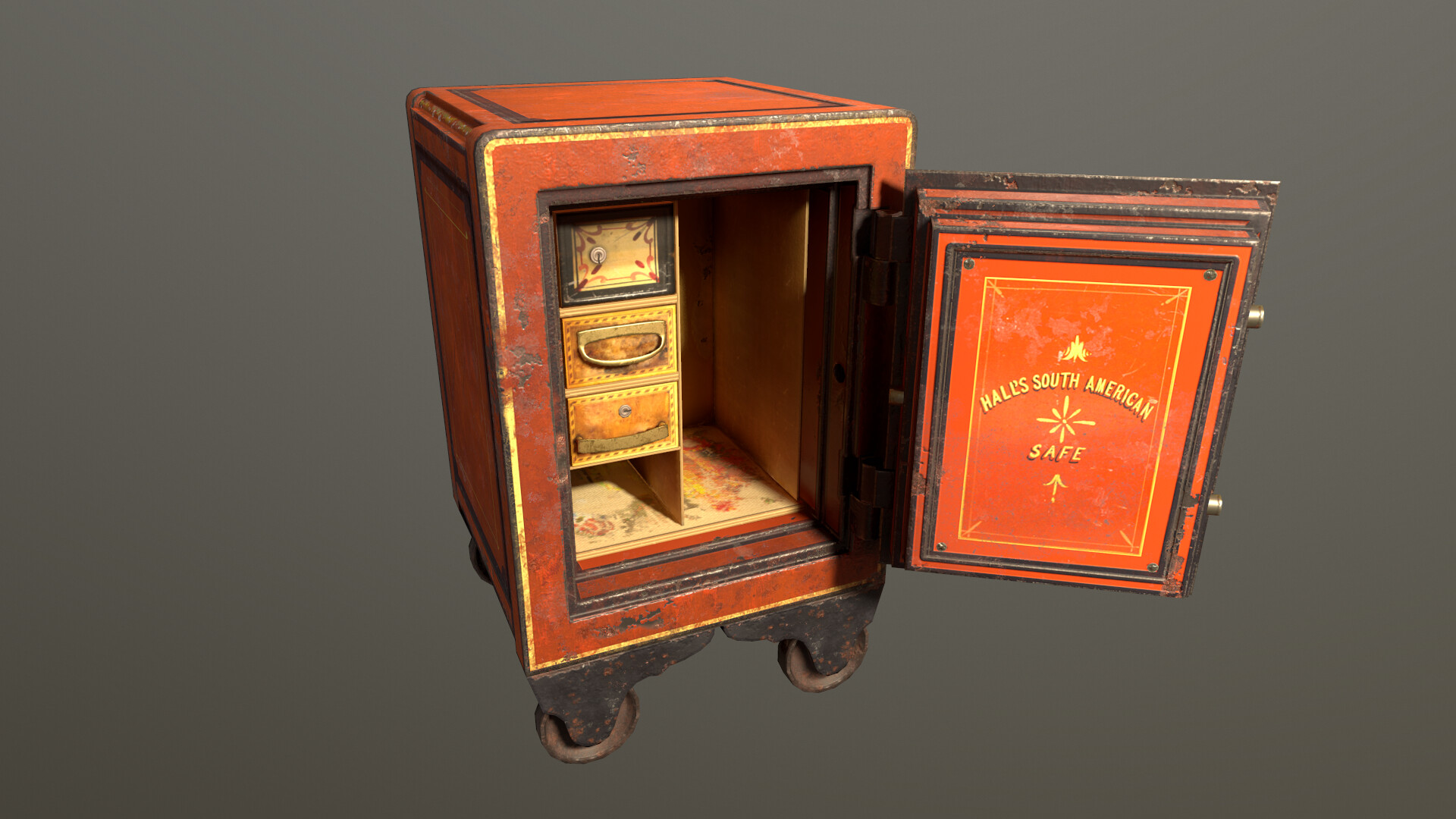 ArtStation - Antique Iron Safe