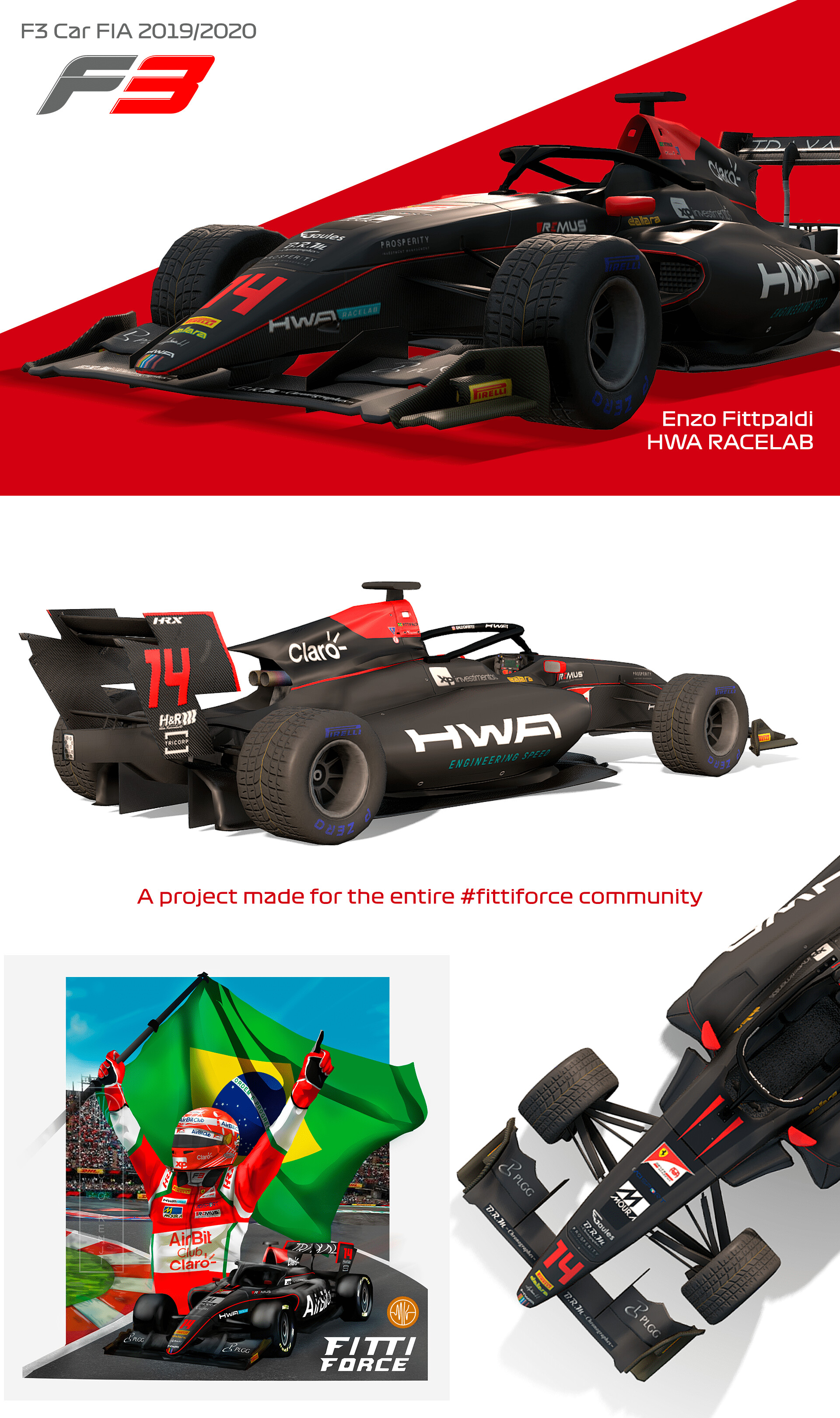 ArtStation - F3 Car - FIA 2019/2020 - Enzo Fittipaldi
