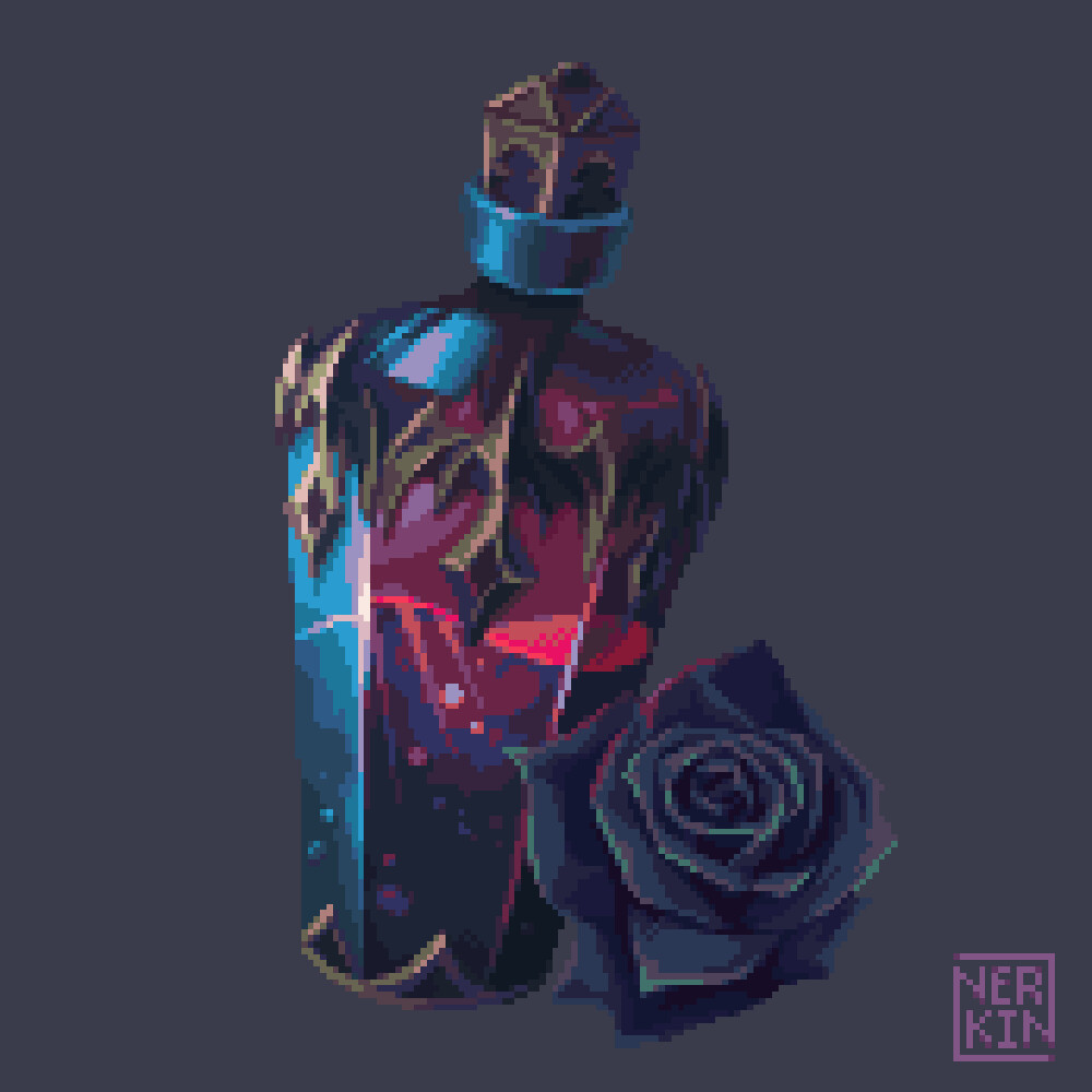 ArtStation - Black Rose potion