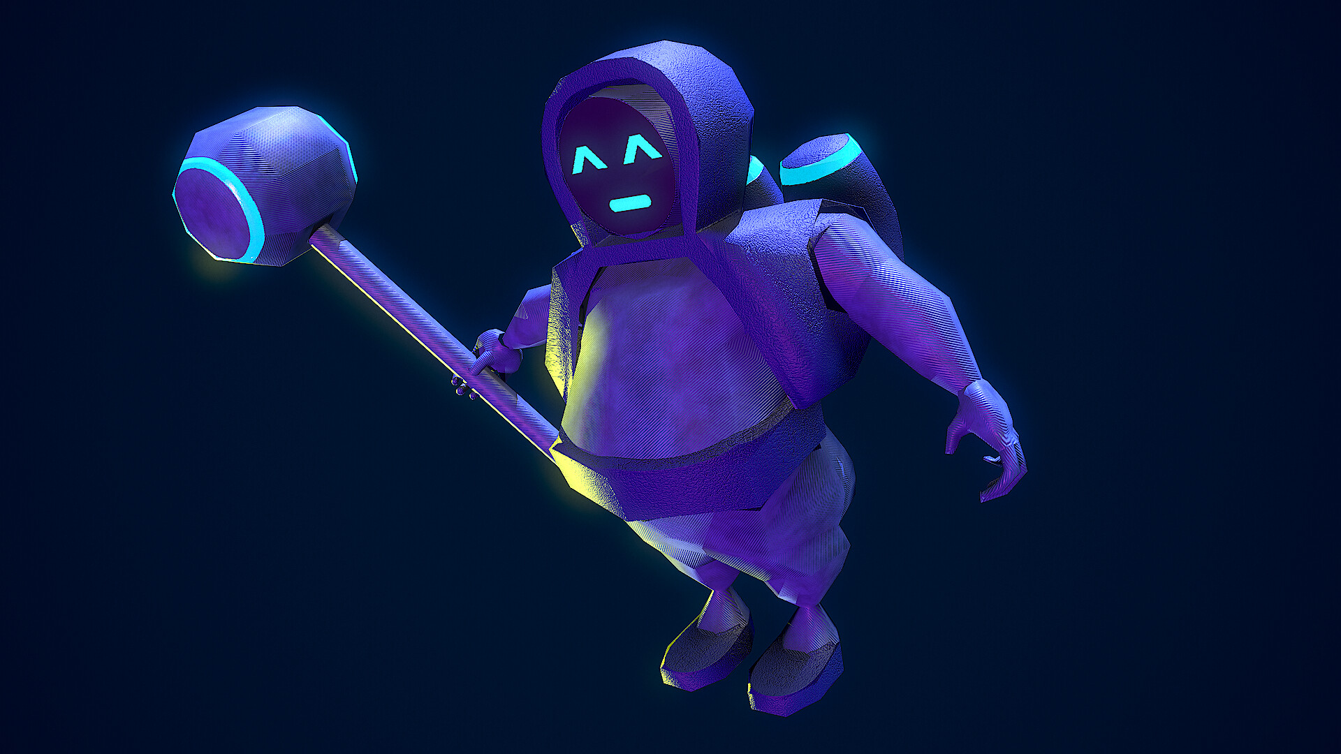 ArtStation - Flying hammer