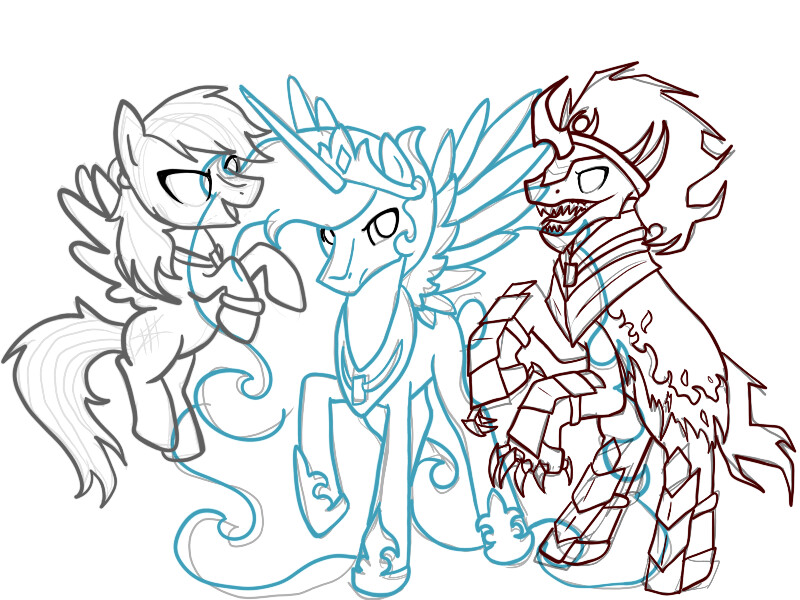 mlp king sombra drawing coloring pages