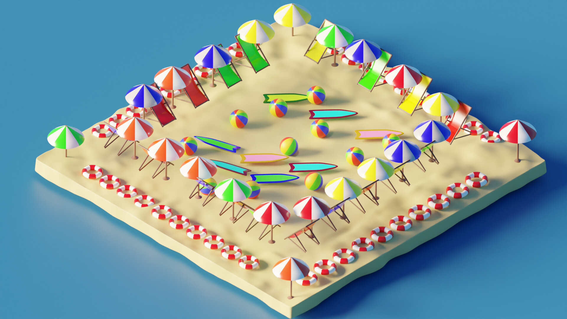 ArtStation - Beach Scene!