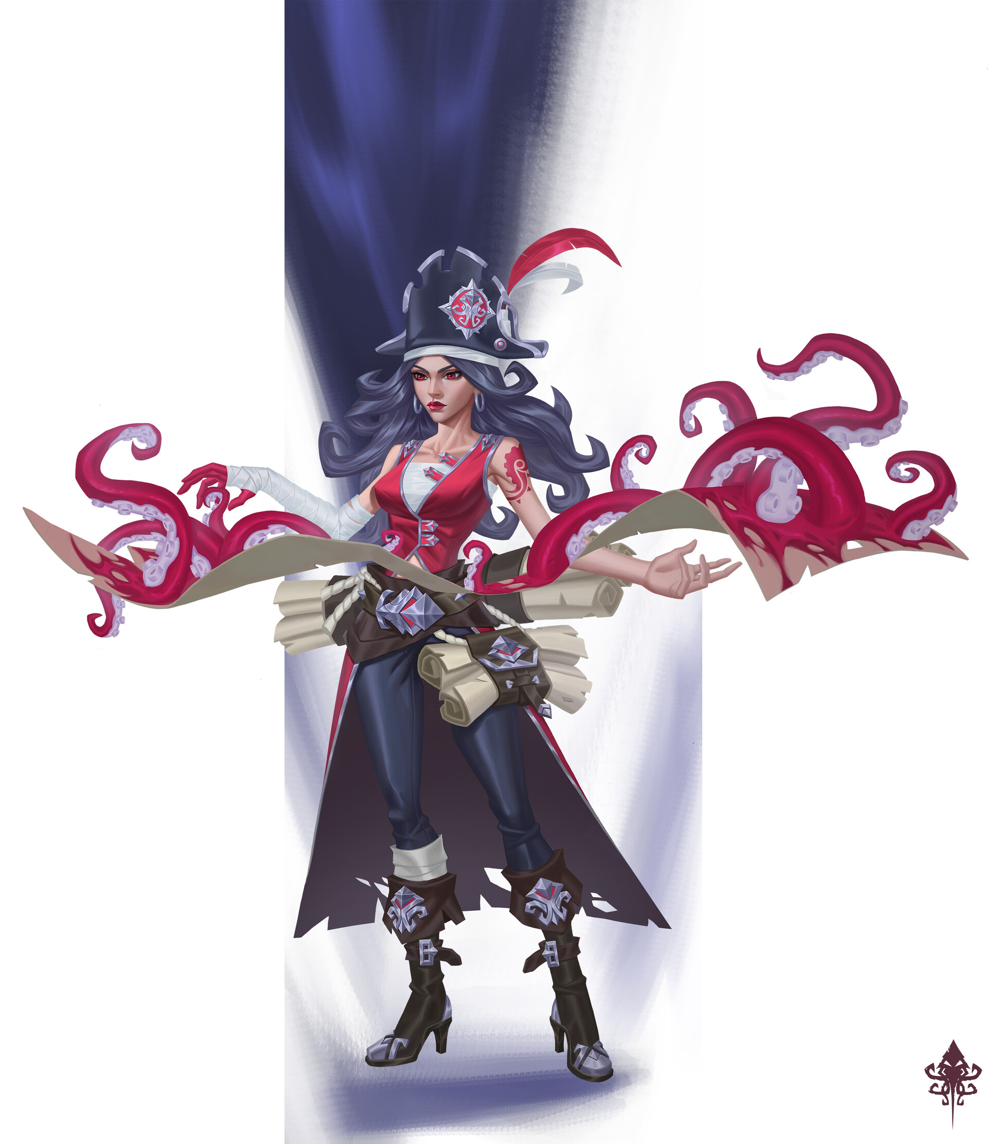 ArtStation - Red tentacle pirate