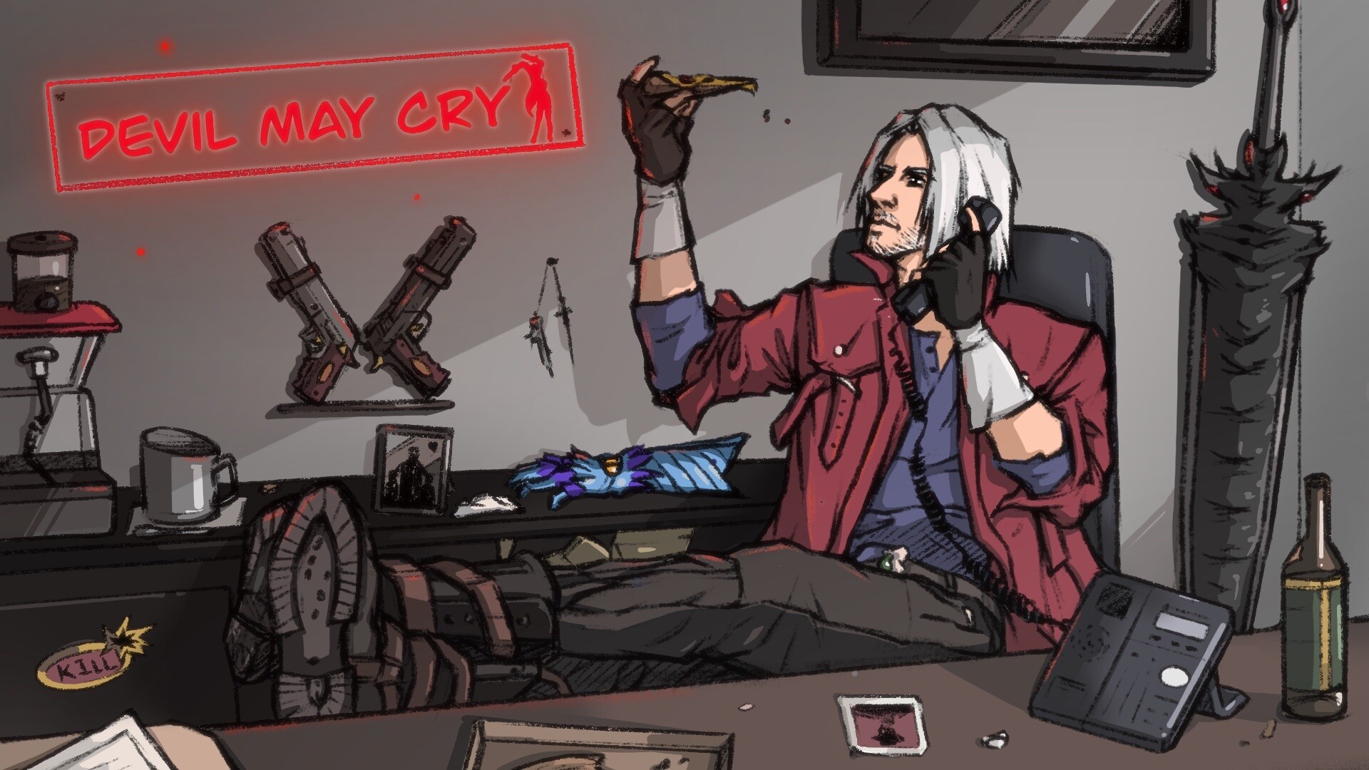 ArtStation - Devil may cry 5 Fanart