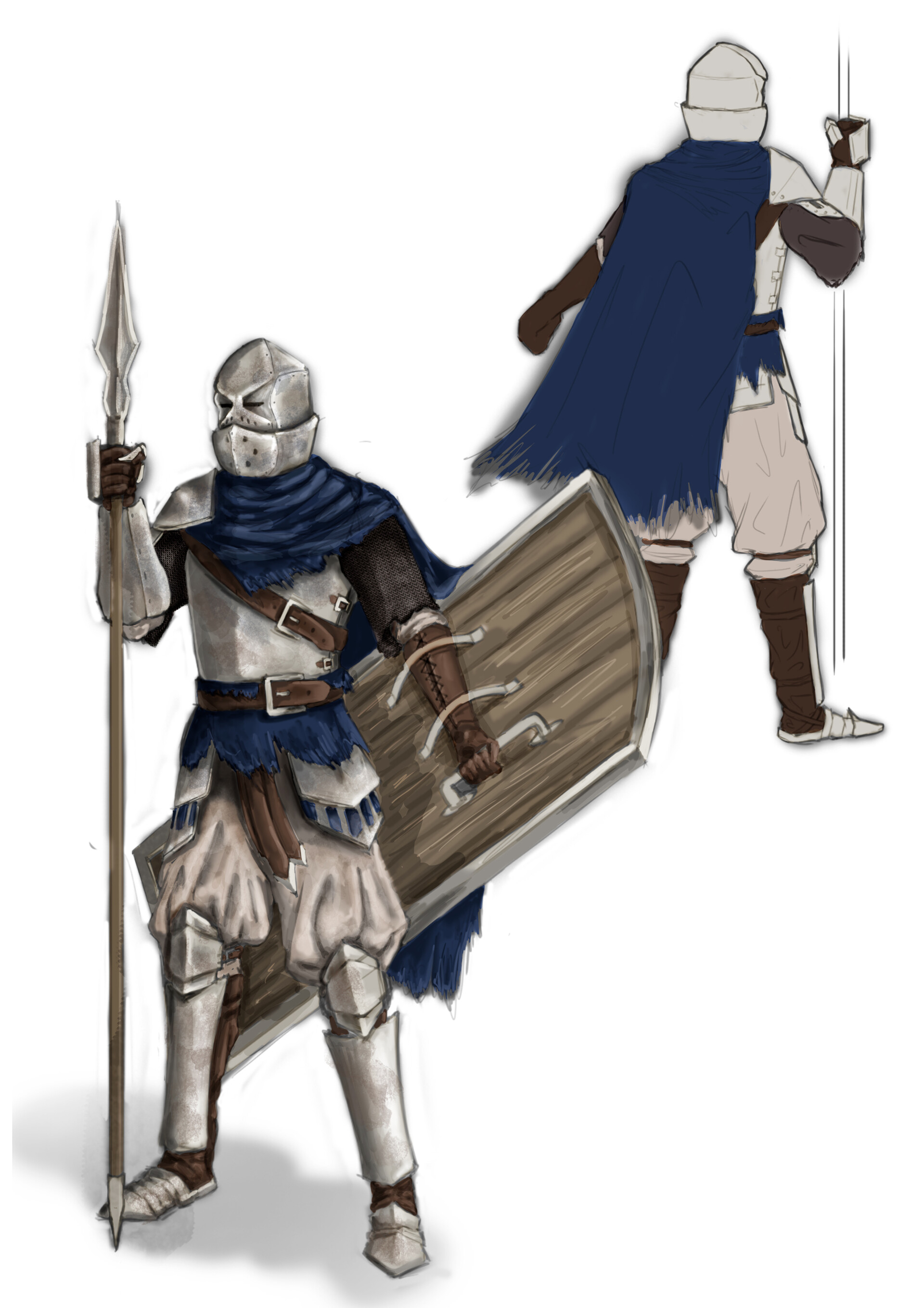 ArtStation - Semi-realistic knight concept