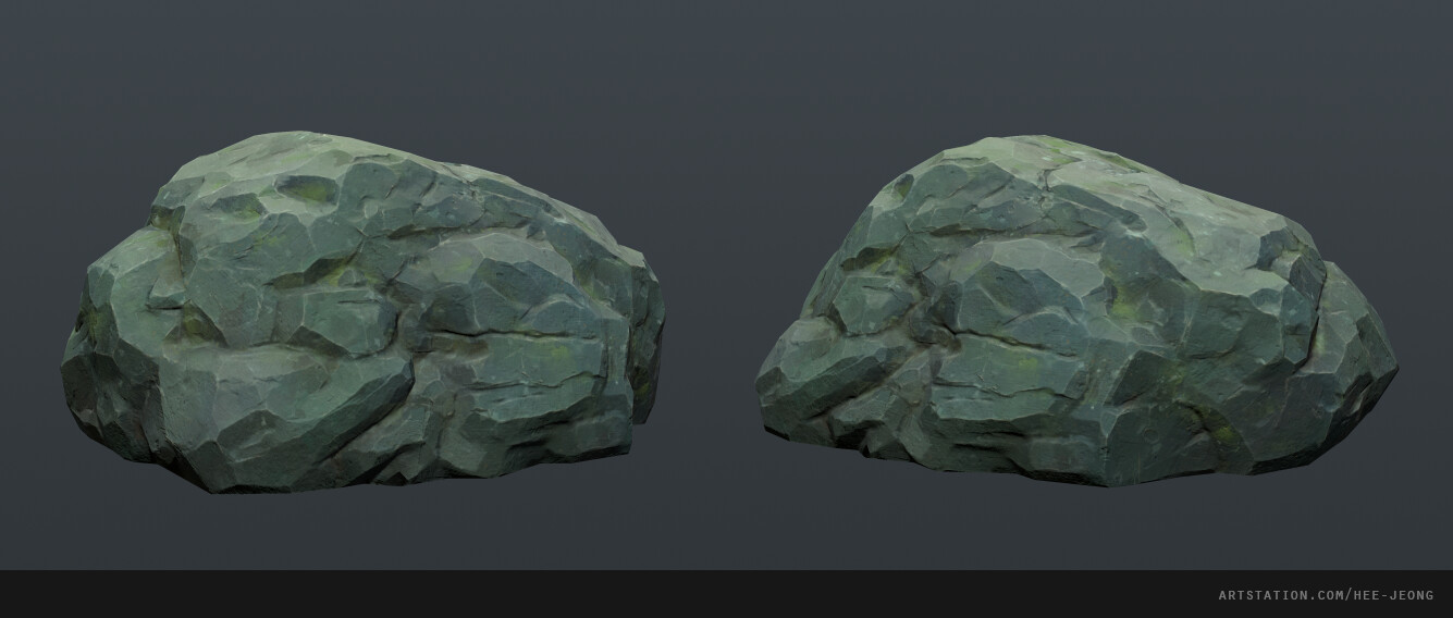 ArtStation - Stylized Rock