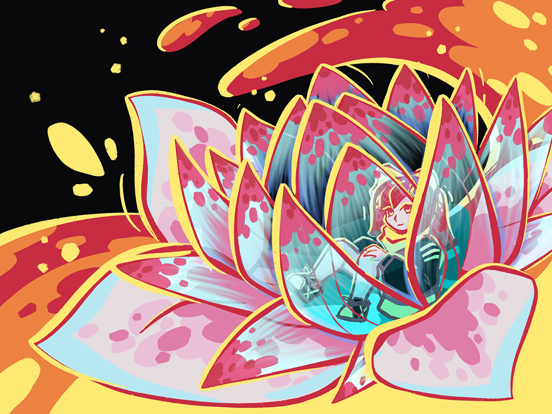 ArtStation - Aqua Flower