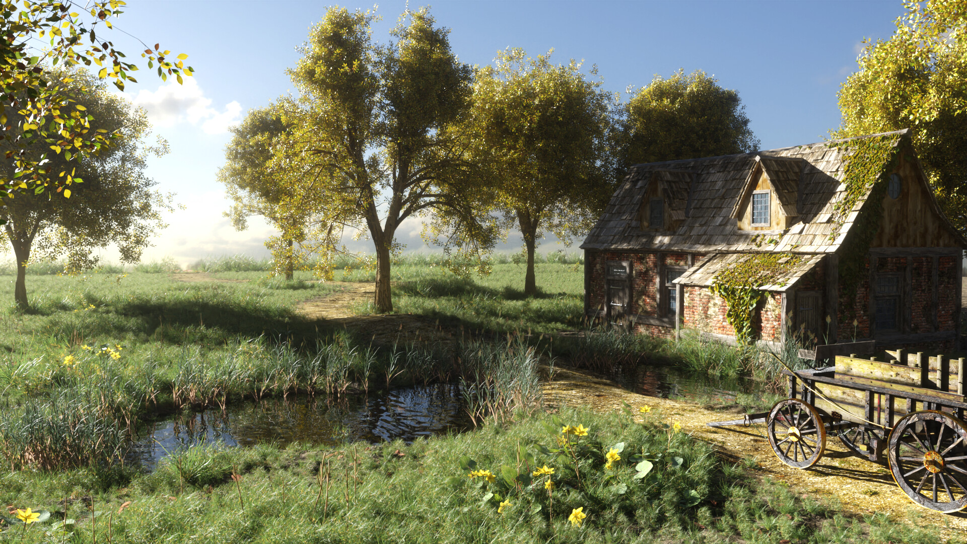 ArtStation - Medieval farmhouse