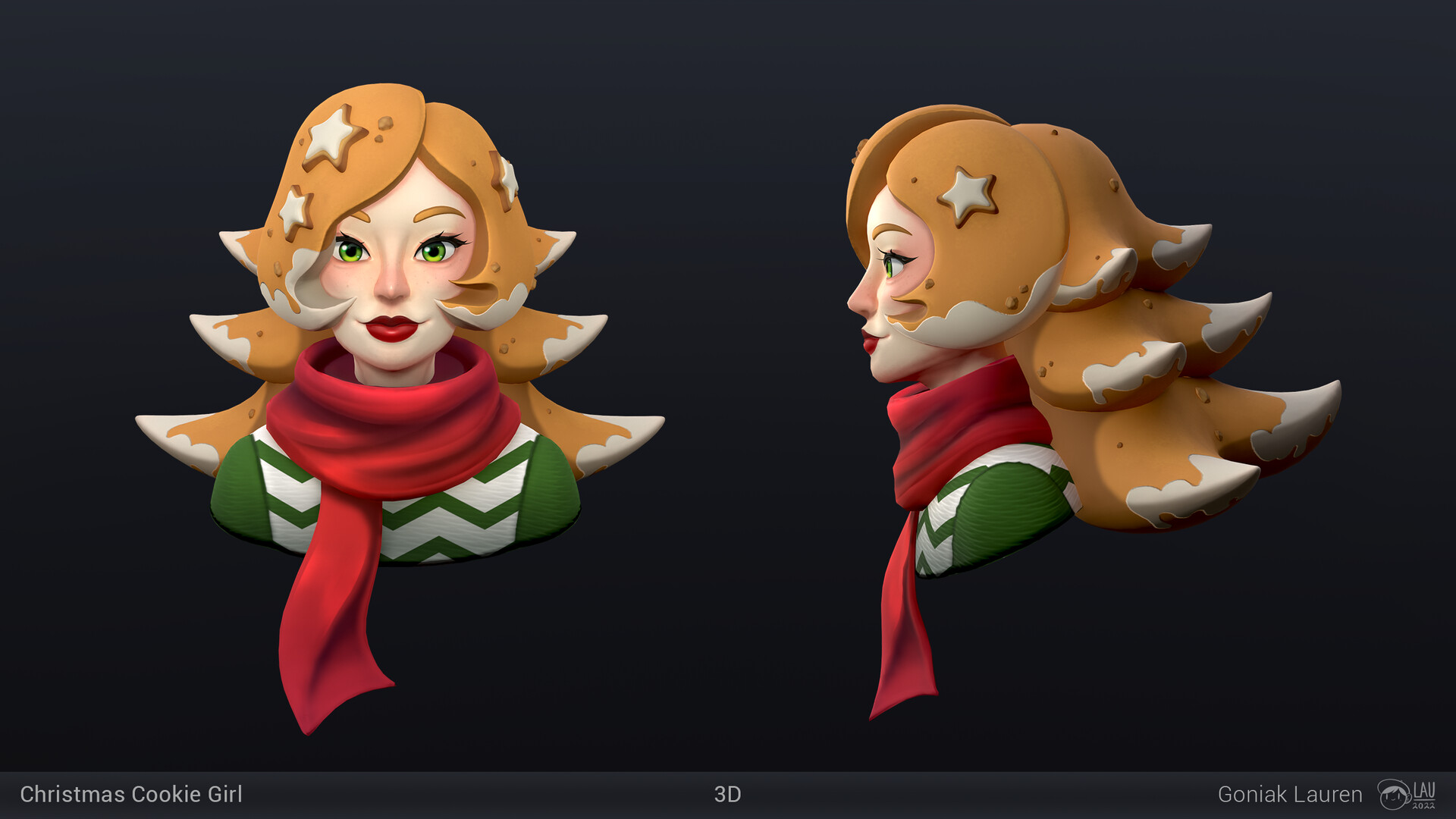 ArtStation - Christmas Cookie Girl