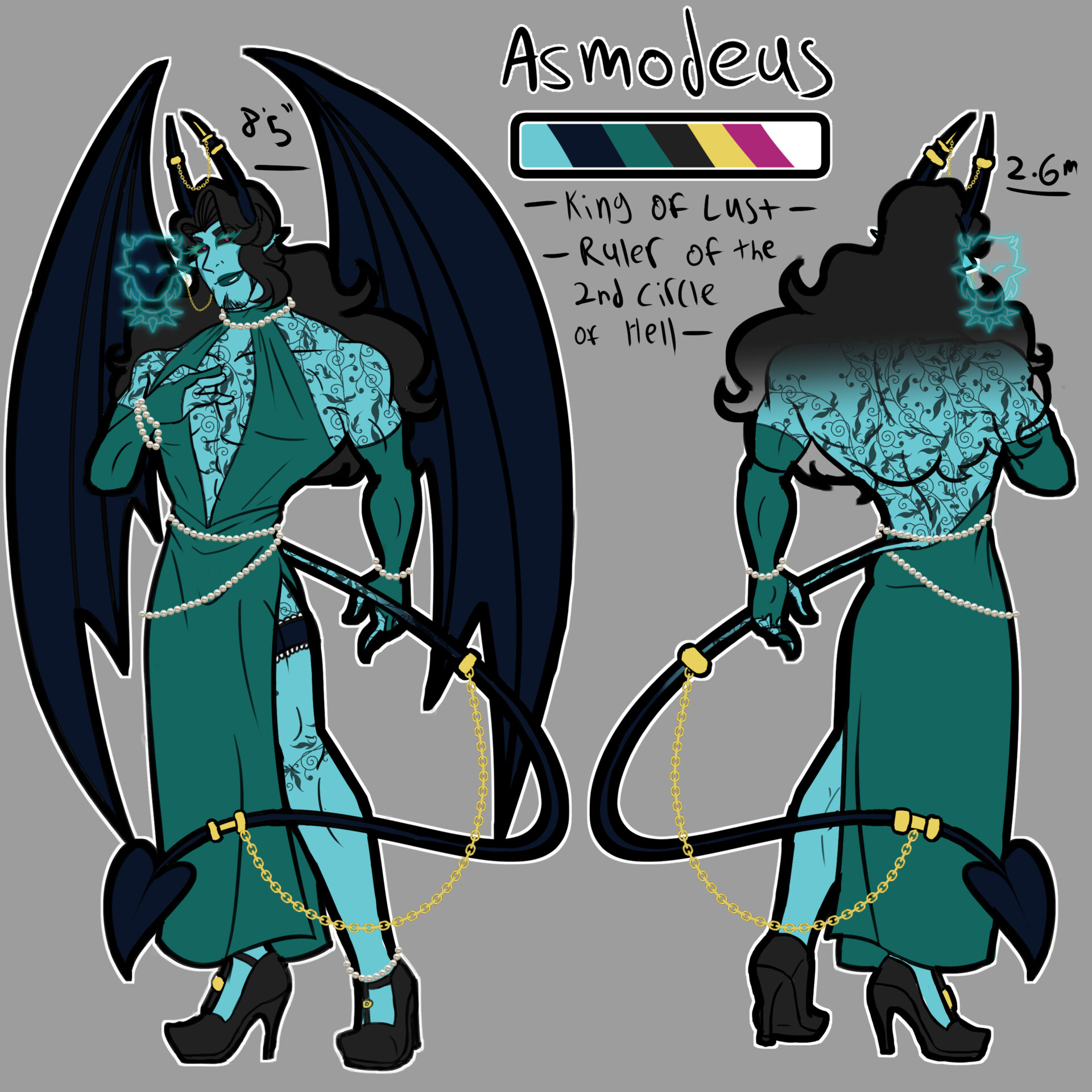 ArtStation - A Rising Hell: Asmodeus, King of Lust