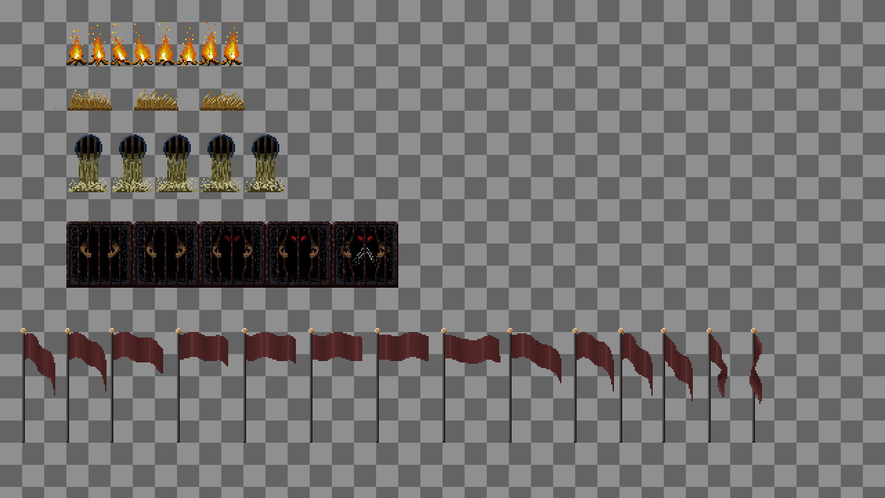 ArtStation - 5 Background 2D Pixel Animation Props