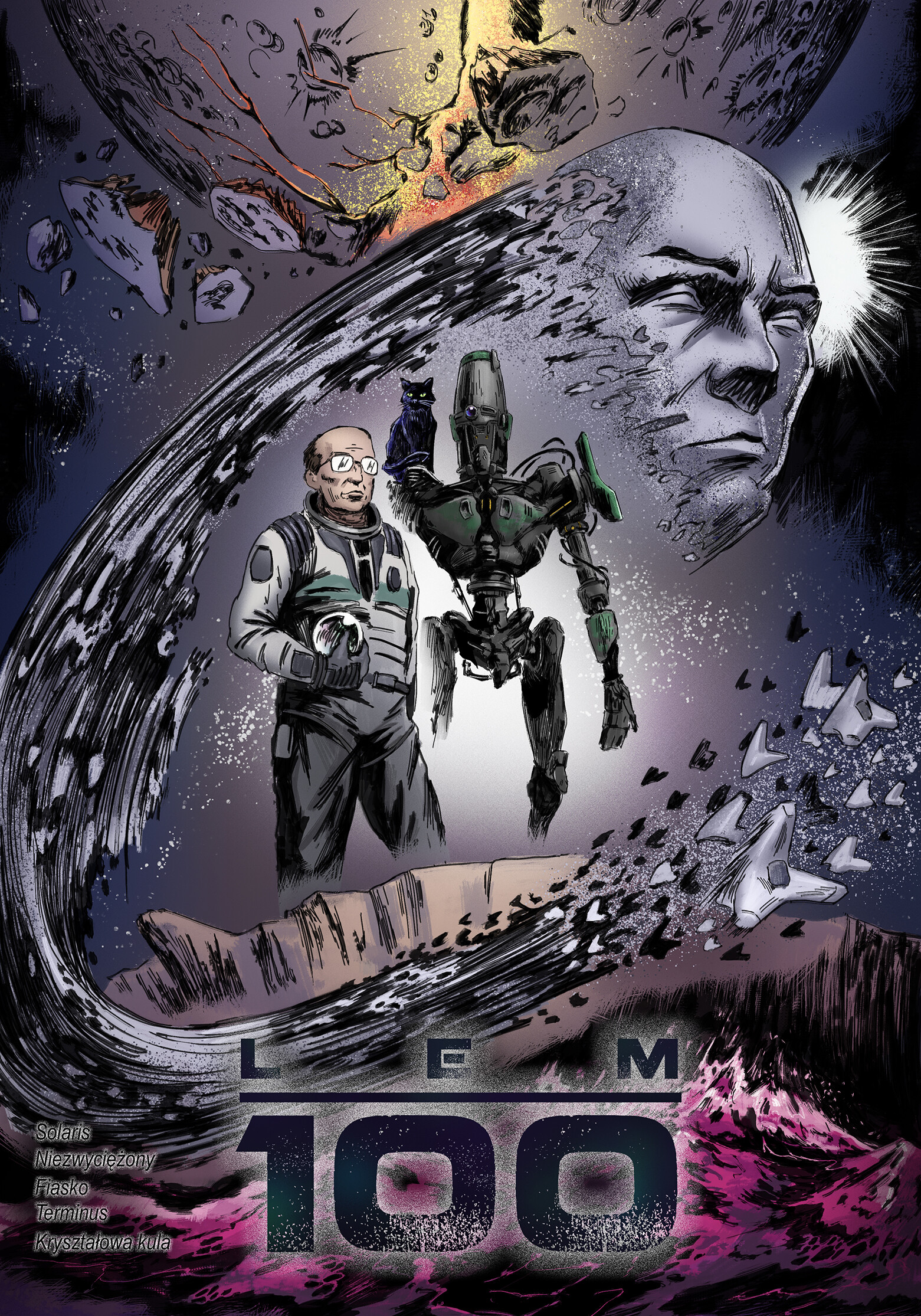 ArtStation - Stanislaw Lem anniversary poster