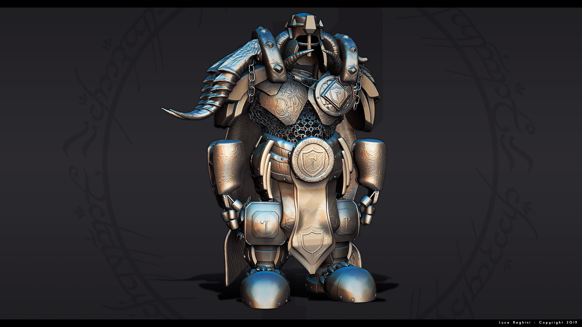 ArtStation - Dwarf's Armor Suit - Personal Stylized Study