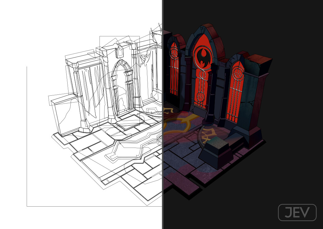 JEV - Stylized Diorama Vector Project