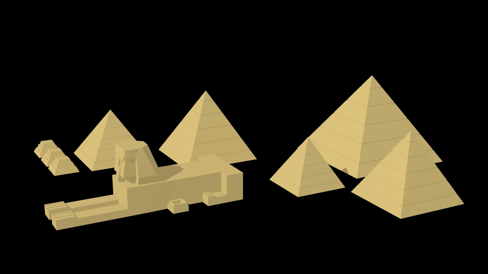 Rezvan Mousavi - Game design - Egypt (Giza and Luxor City) Low Poly 3D ...