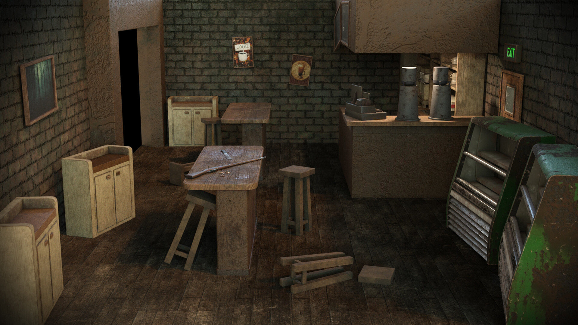 ArtStation - Post apocalyptic room