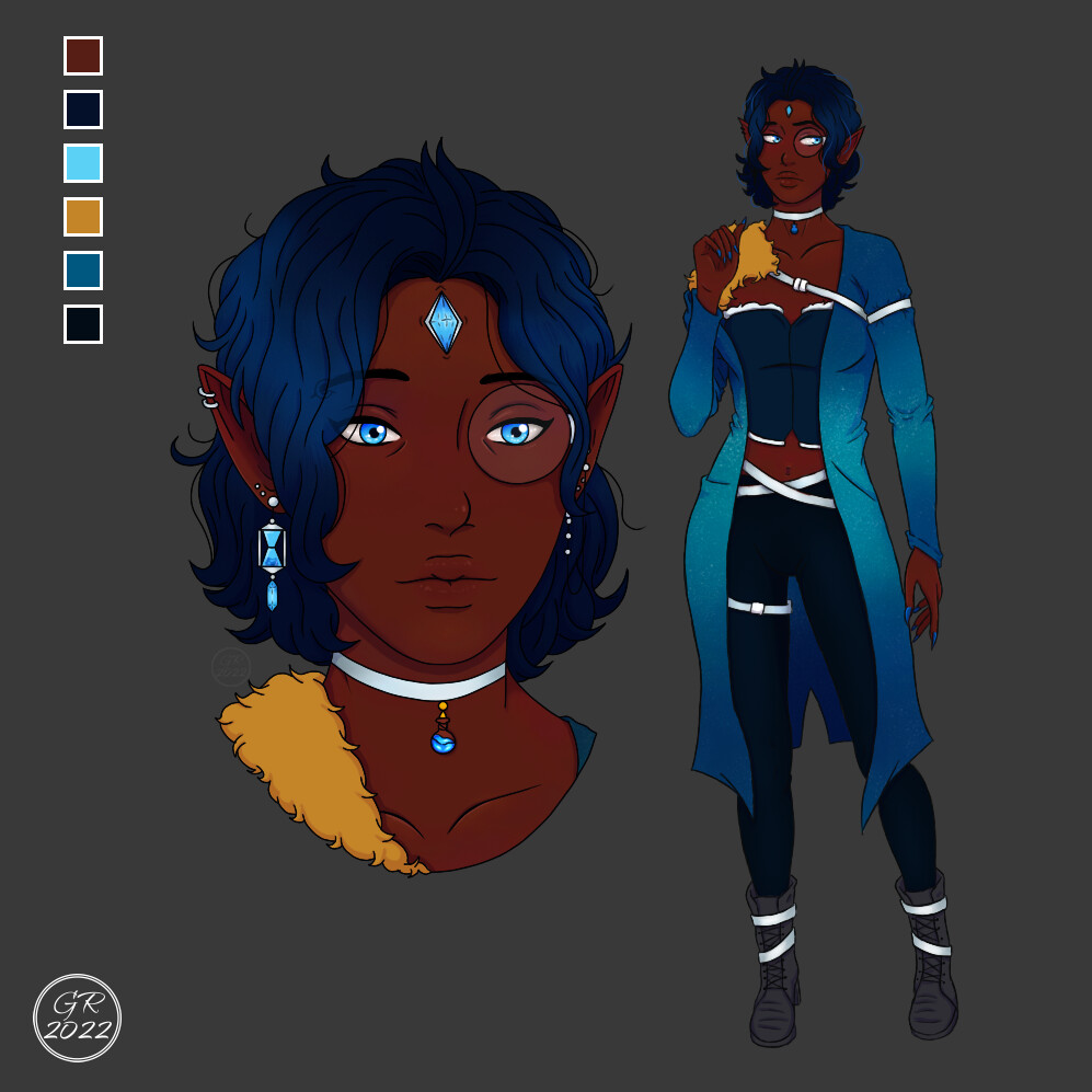 ArtStation - DnD Character Sample Sheet