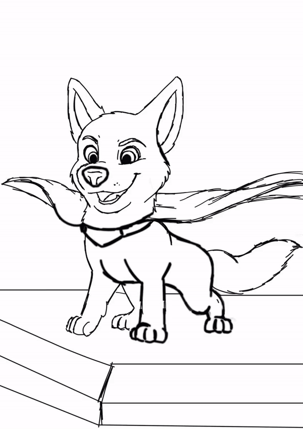 bolt dog coloring pages