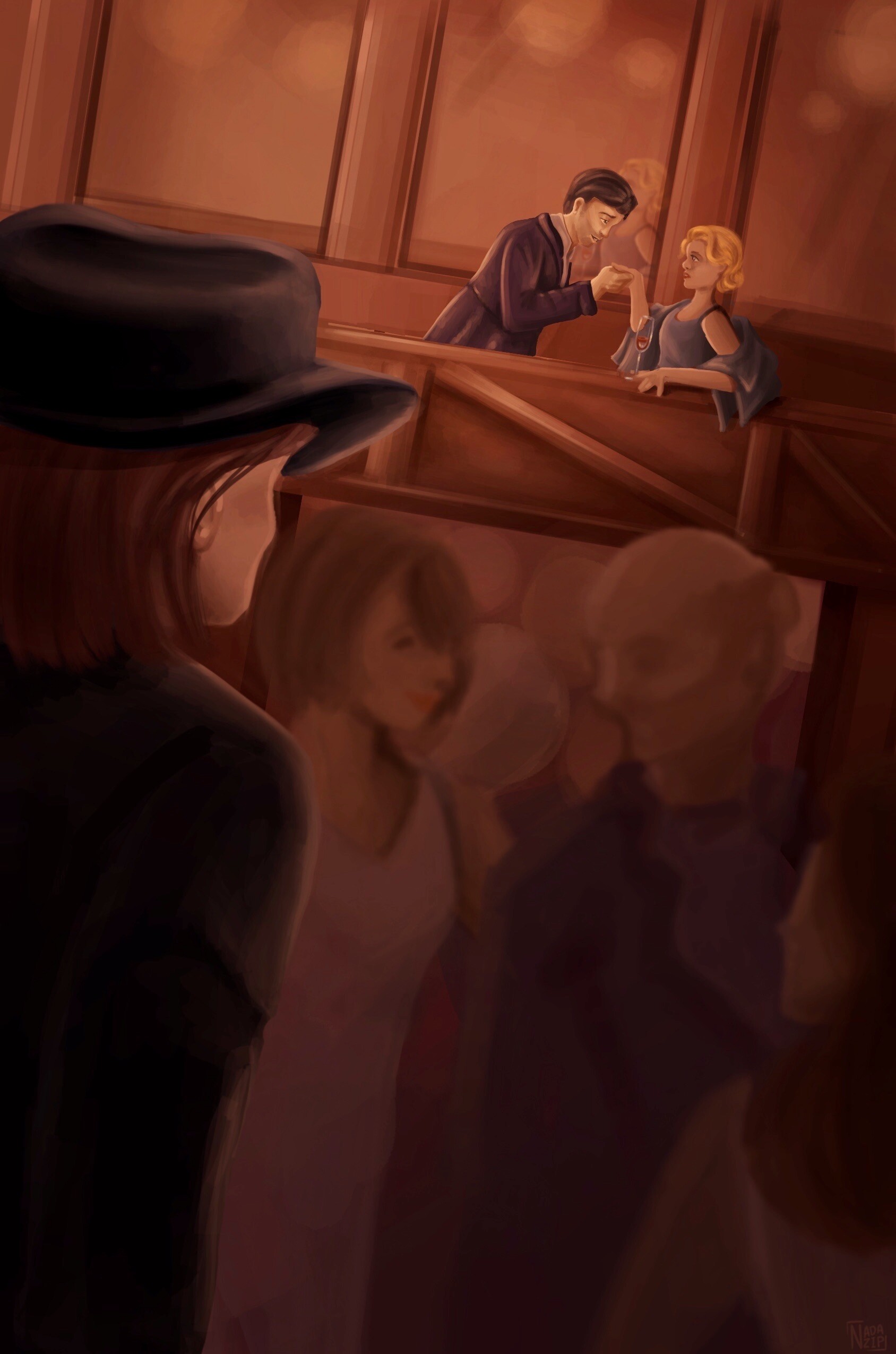 ArtStation - Dracula Reimagining Interior Illustration