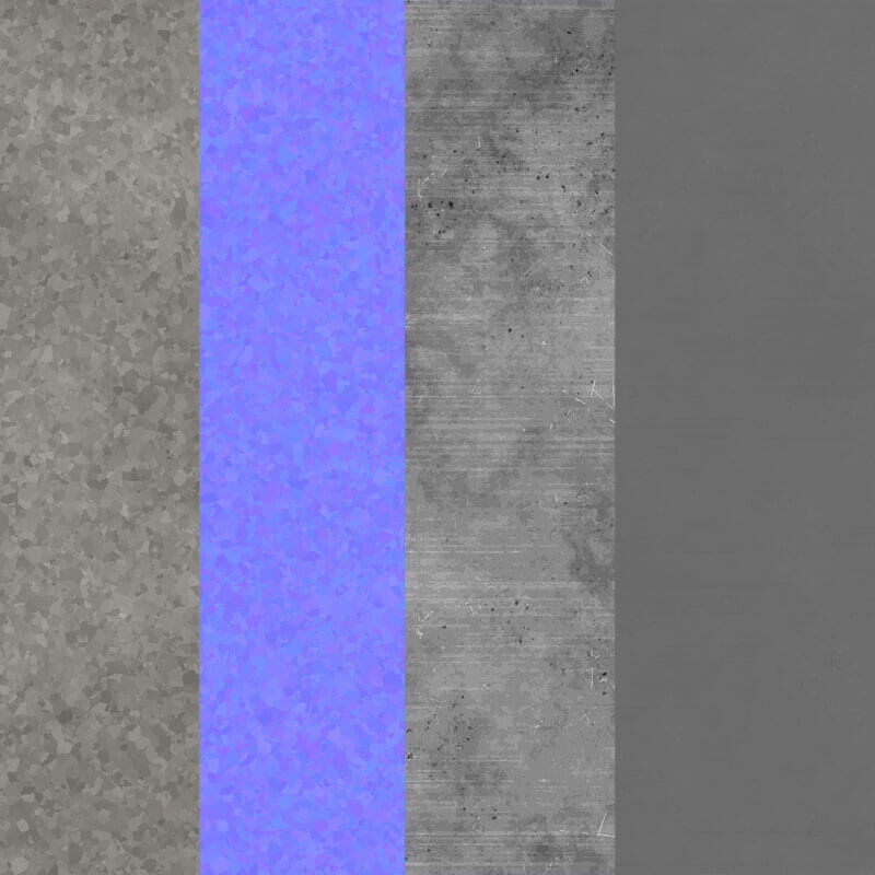 PBR Textures Free Download - Galvanized Iron Metal 3D texture PBR High ...