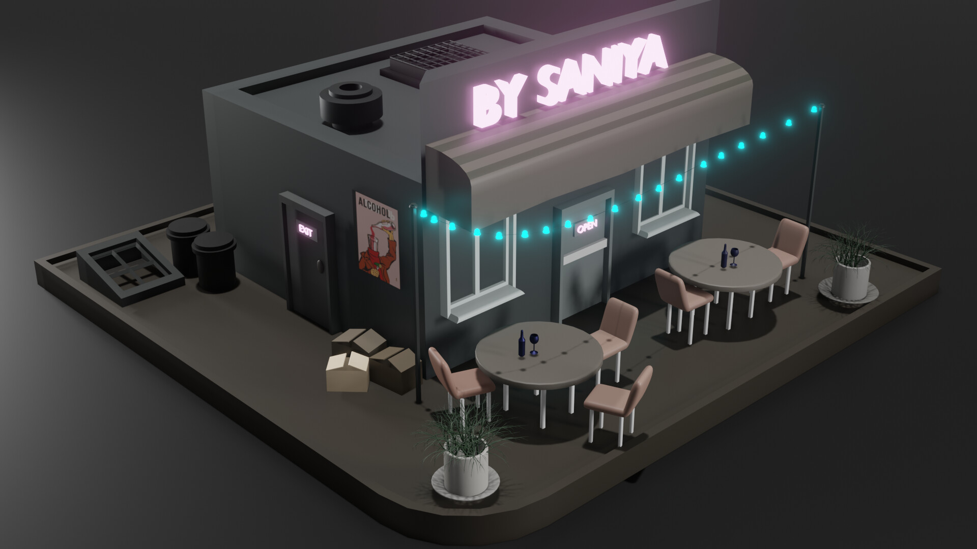 ArtStation - night cafe