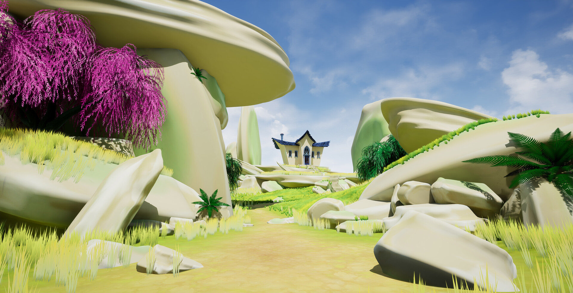 ArtStation - WIP unreal stylized environment